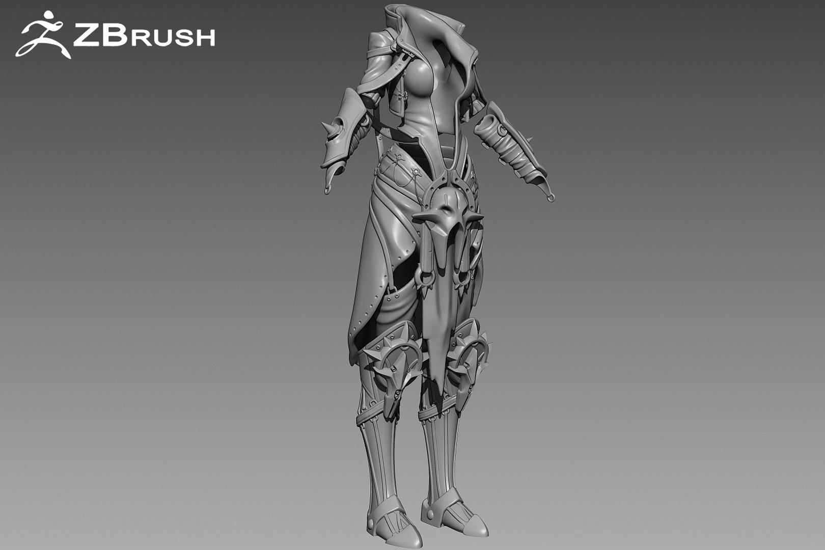 3d Zbrush Armor Model