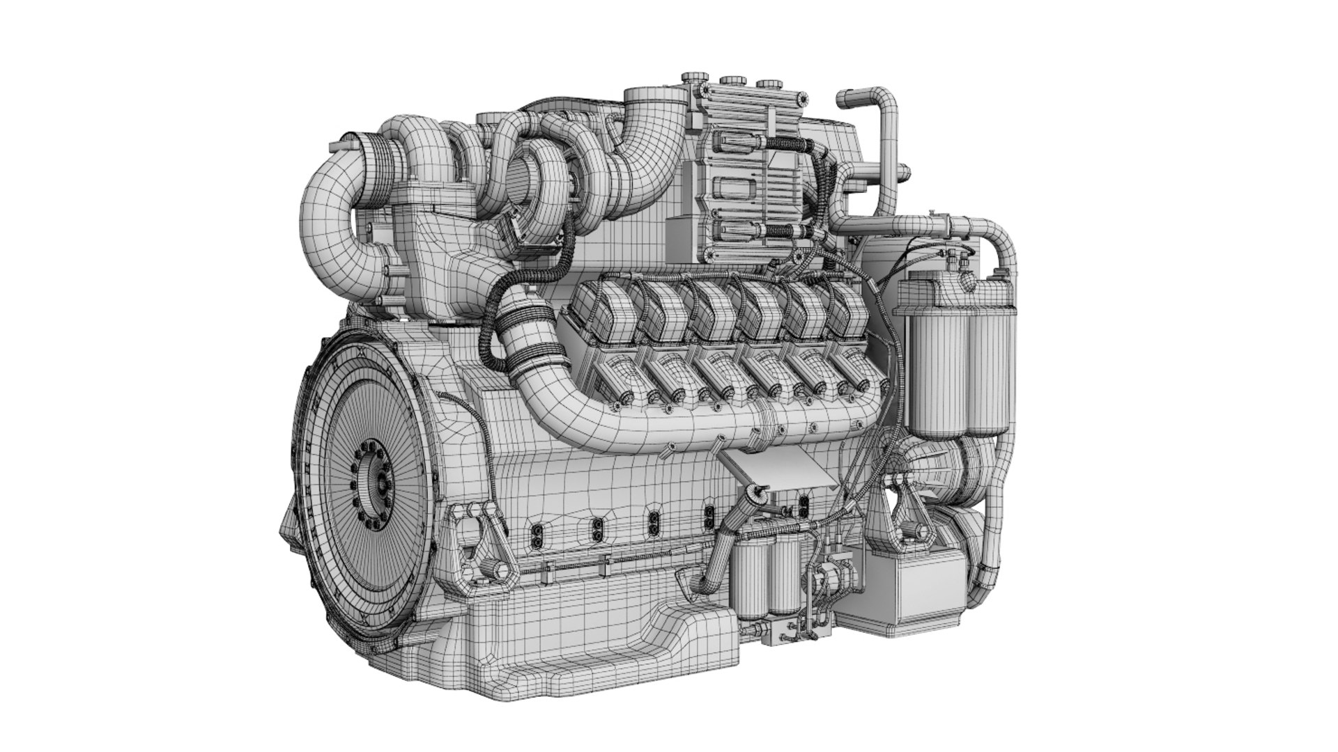 3D engine mtu m96 model - TurboSquid 1471750