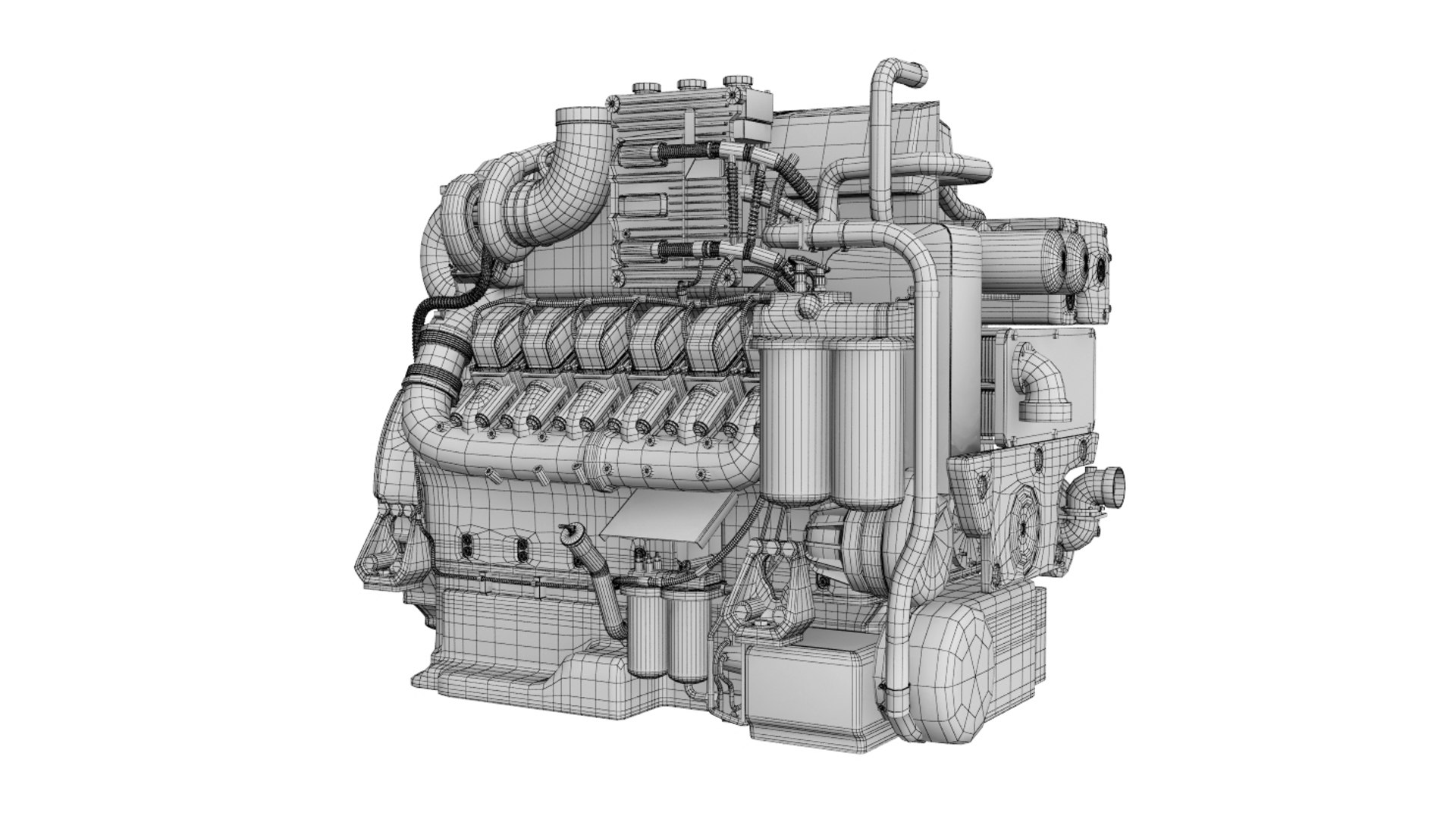 3D engine mtu m96 model - TurboSquid 1471750