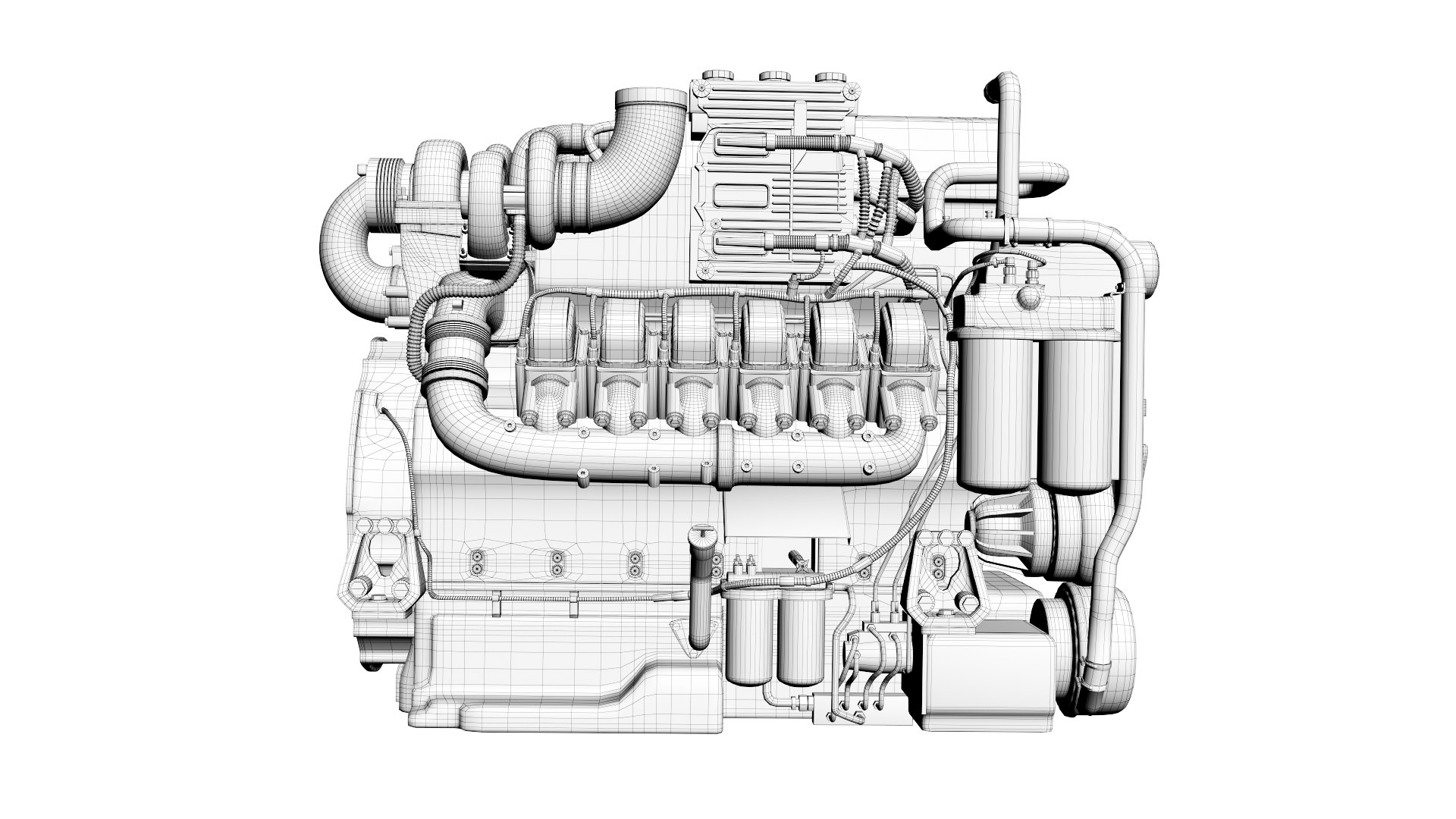3D Engine Mtu M96 Model - TurboSquid 1471750