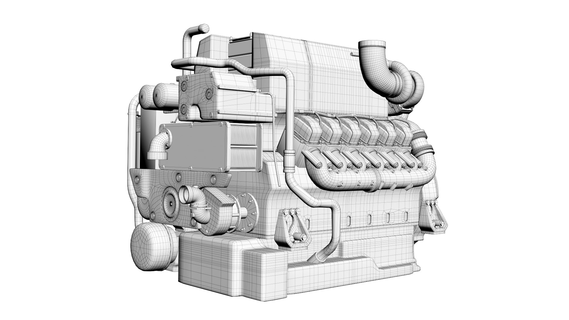 3D Engine Mtu M96 Model - TurboSquid 1471750