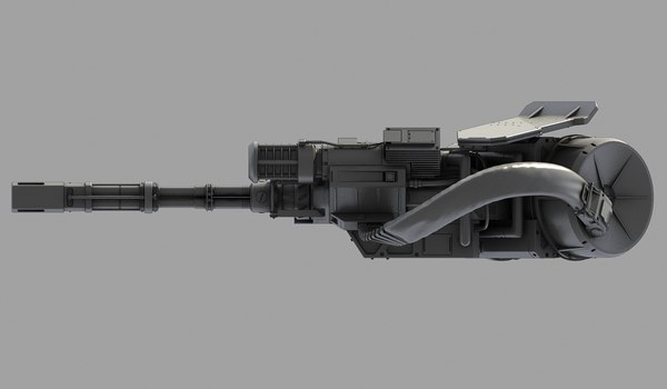 3d model gun