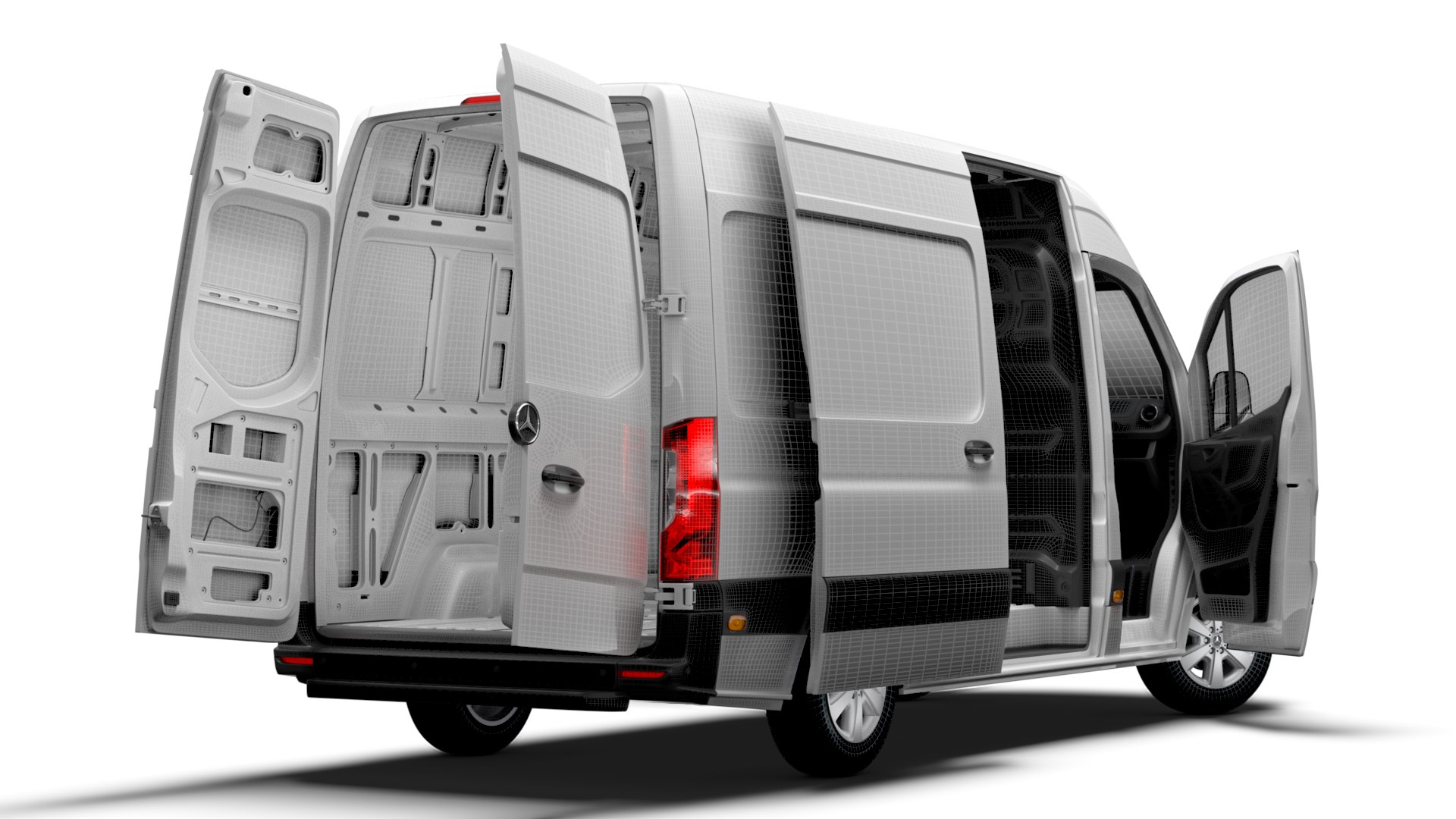 Mercedes Benz Sprinter L2H2 RWD HQ Interior 2025 3D Model - TurboSquid ...
