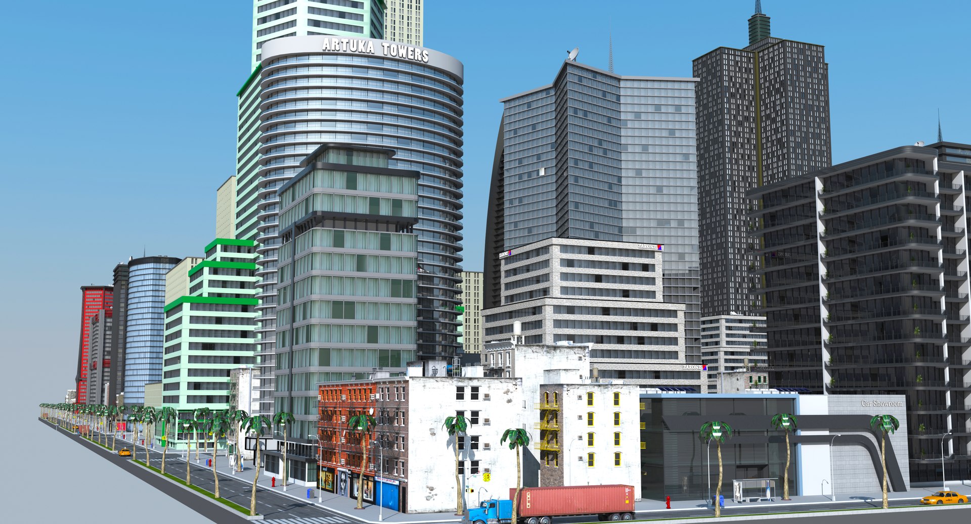 City a4 3D - TurboSquid 1412739