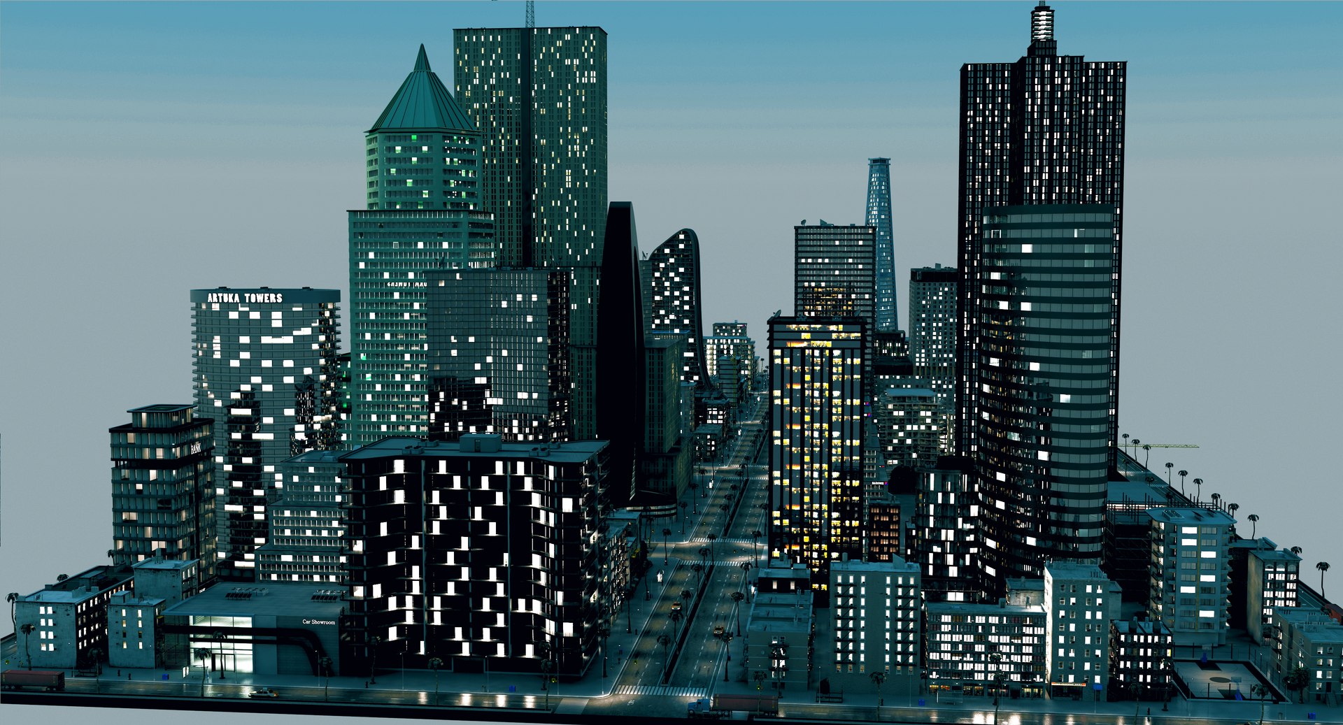 City a4 3D - TurboSquid 1412739