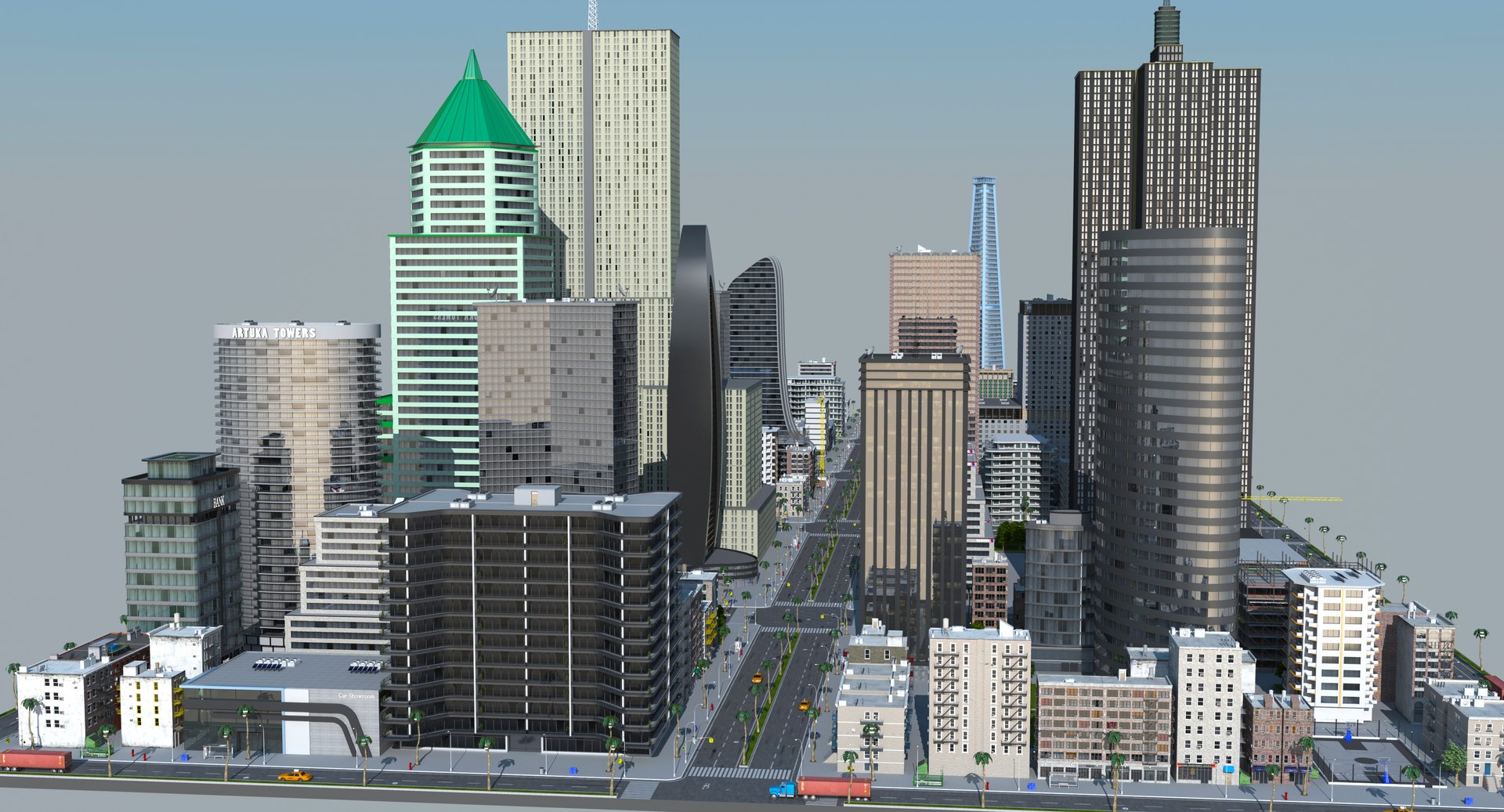 City a4 3D - TurboSquid 1412739
