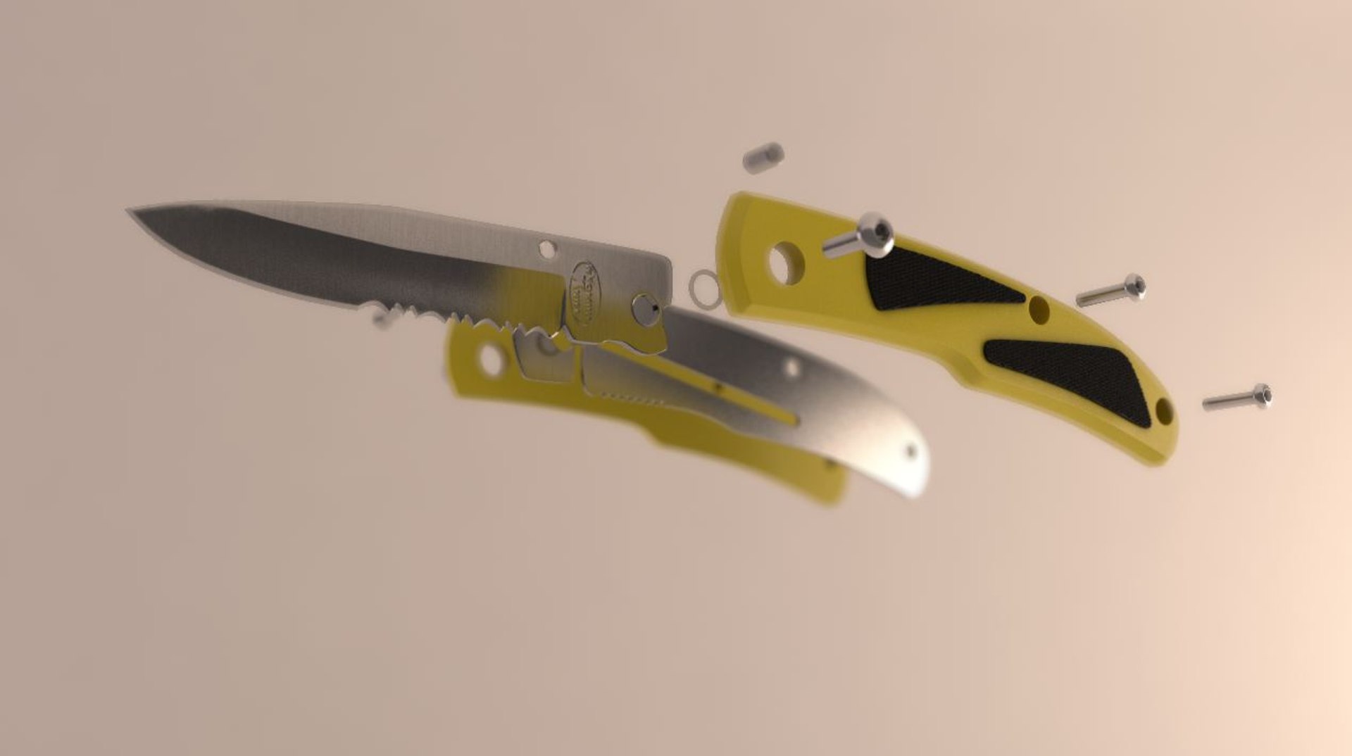 3d pocket knife model