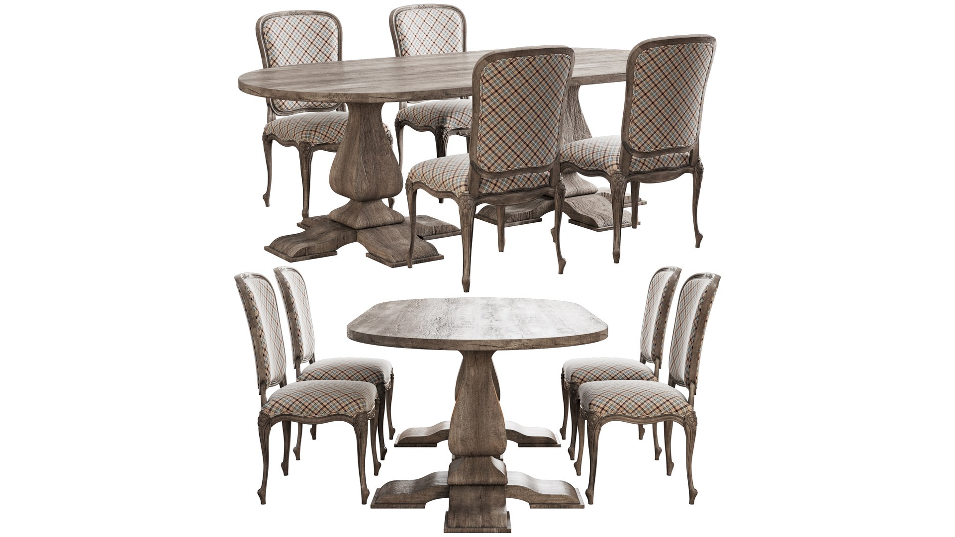 Skandinave Dindo Dining Set 3D Model - TurboSquid 2207428