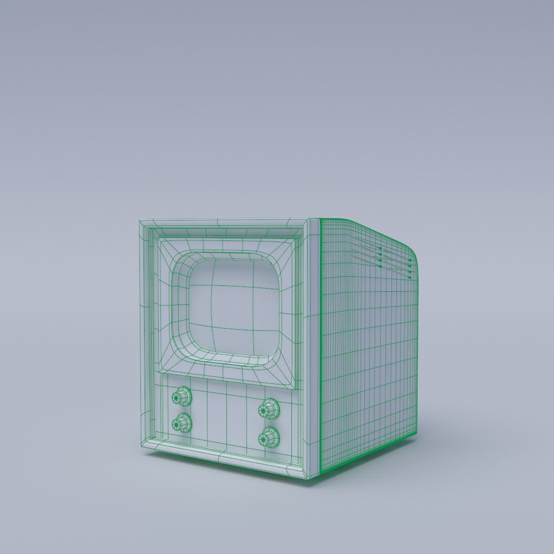 3d Model Old Tv