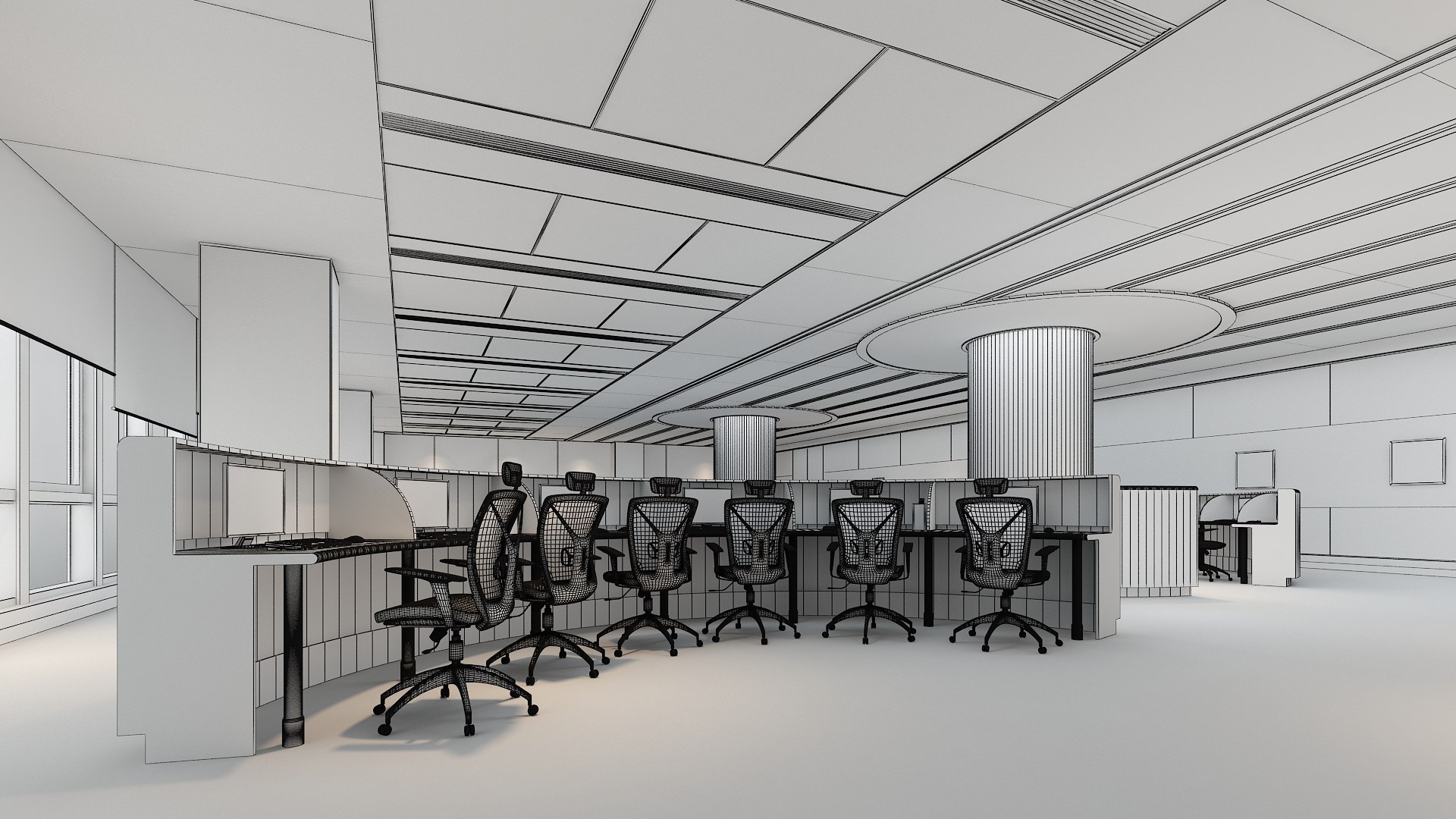 3D Office Interior 07 Model - TurboSquid 1735067