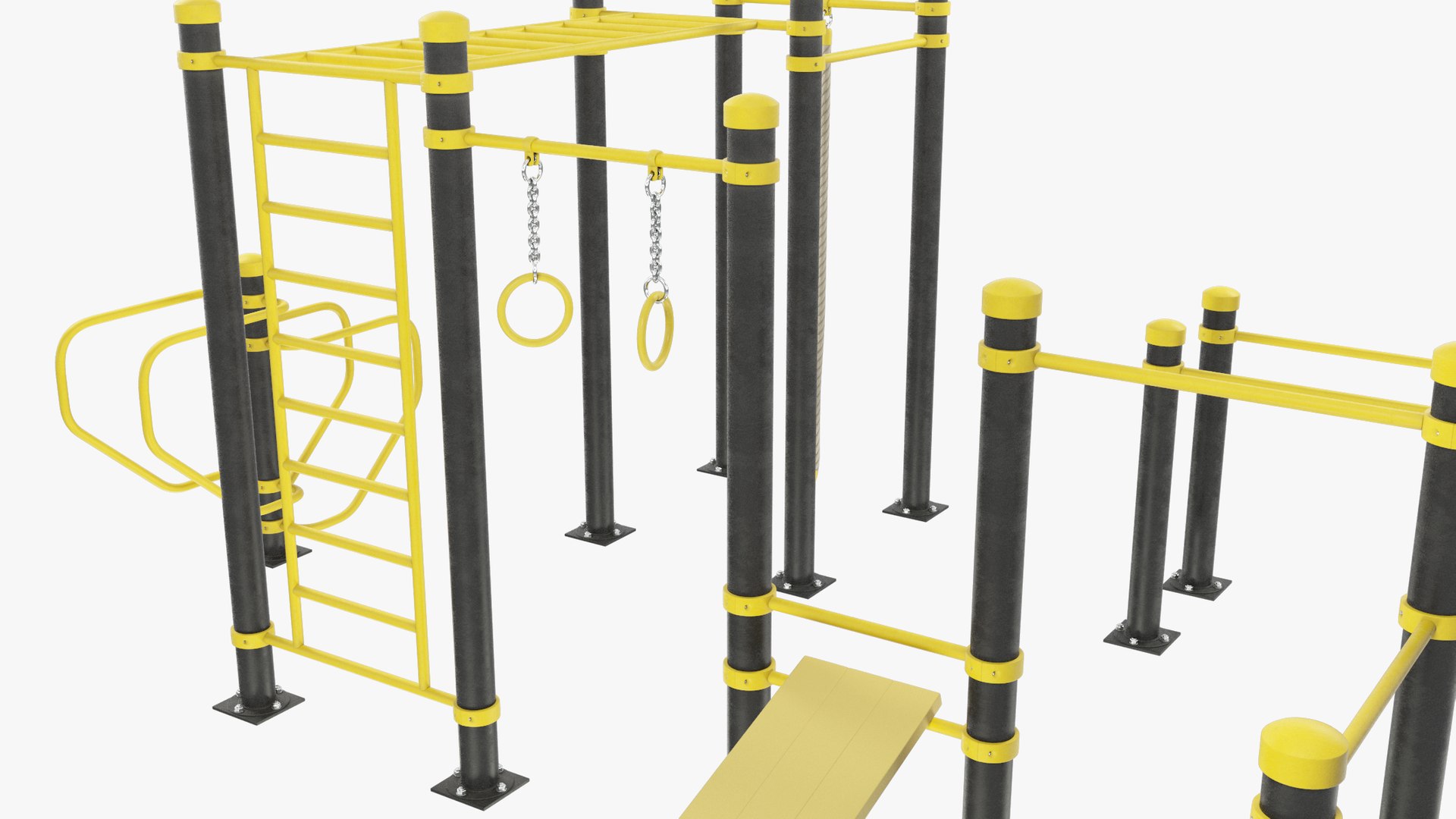 Street Workout Equipment V2 3D - TurboSquid 2075076