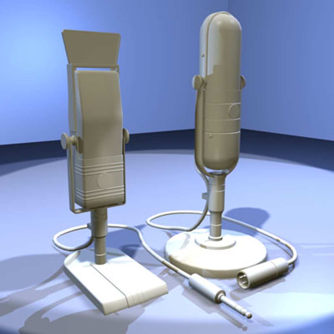 3d Vintage Microphone 03