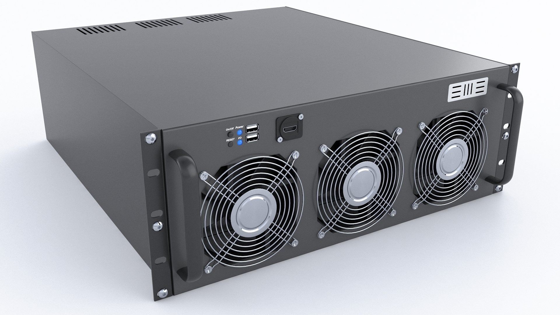 Server 4u gpu model - TurboSquid 1653808