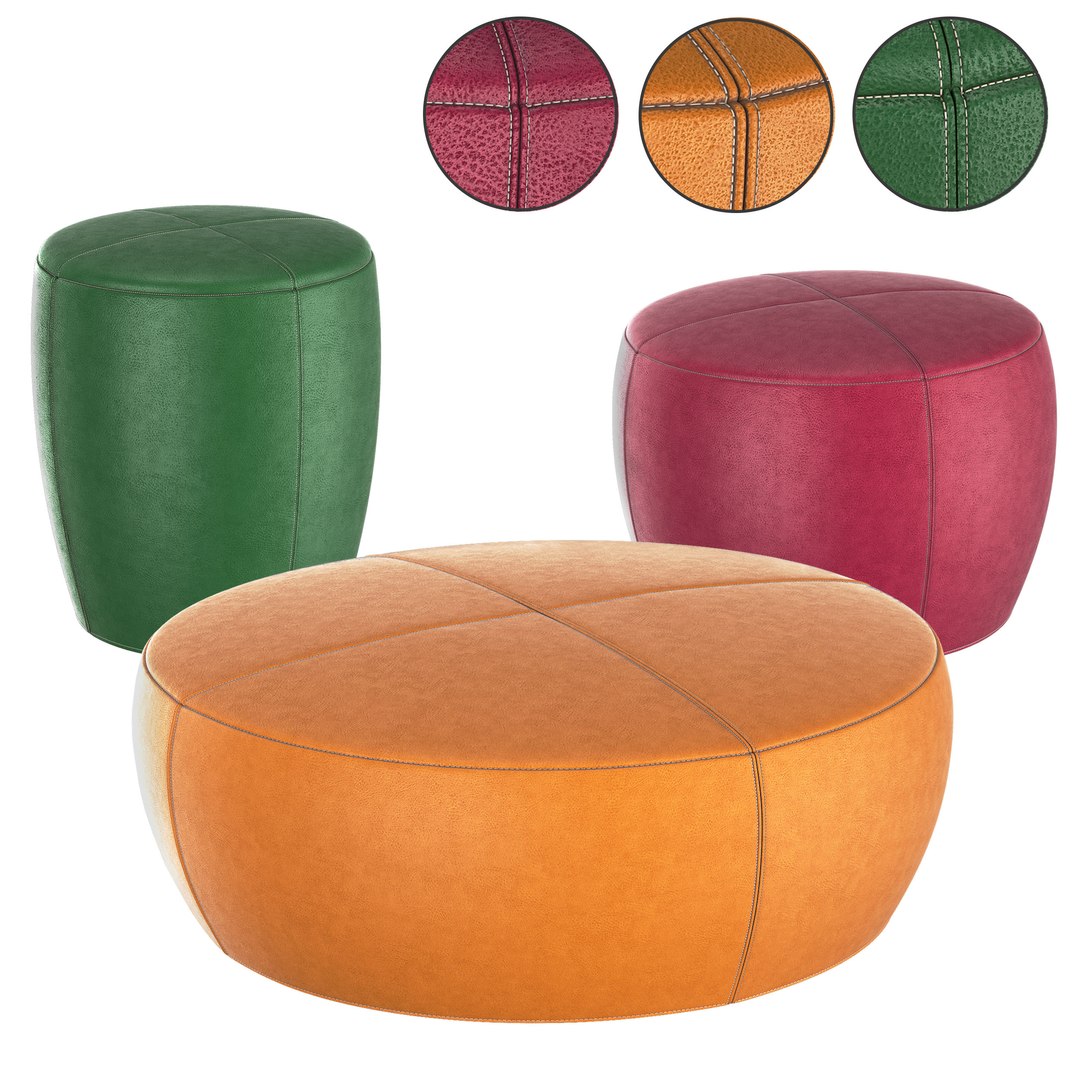 Pouffe model - TurboSquid 1324521
