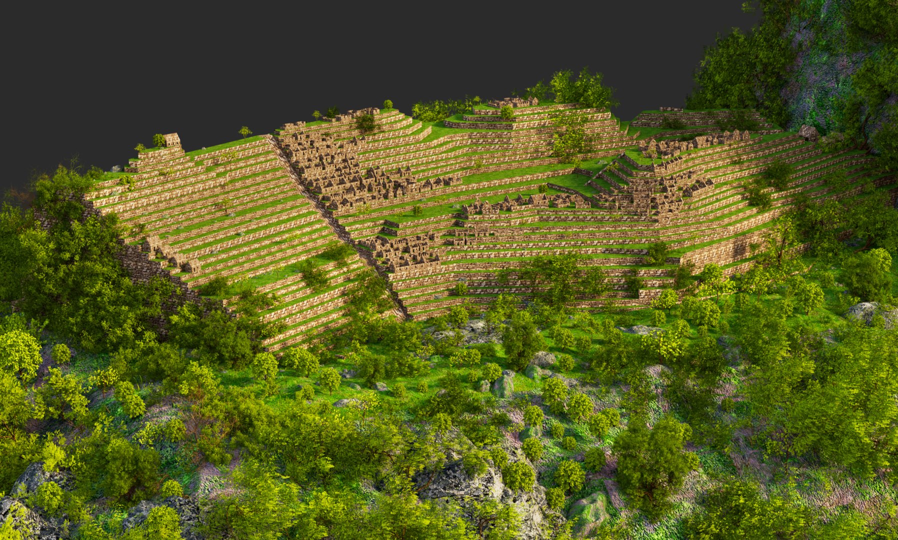 Machu Picchu Model 3D Model - TurboSquid 2415388