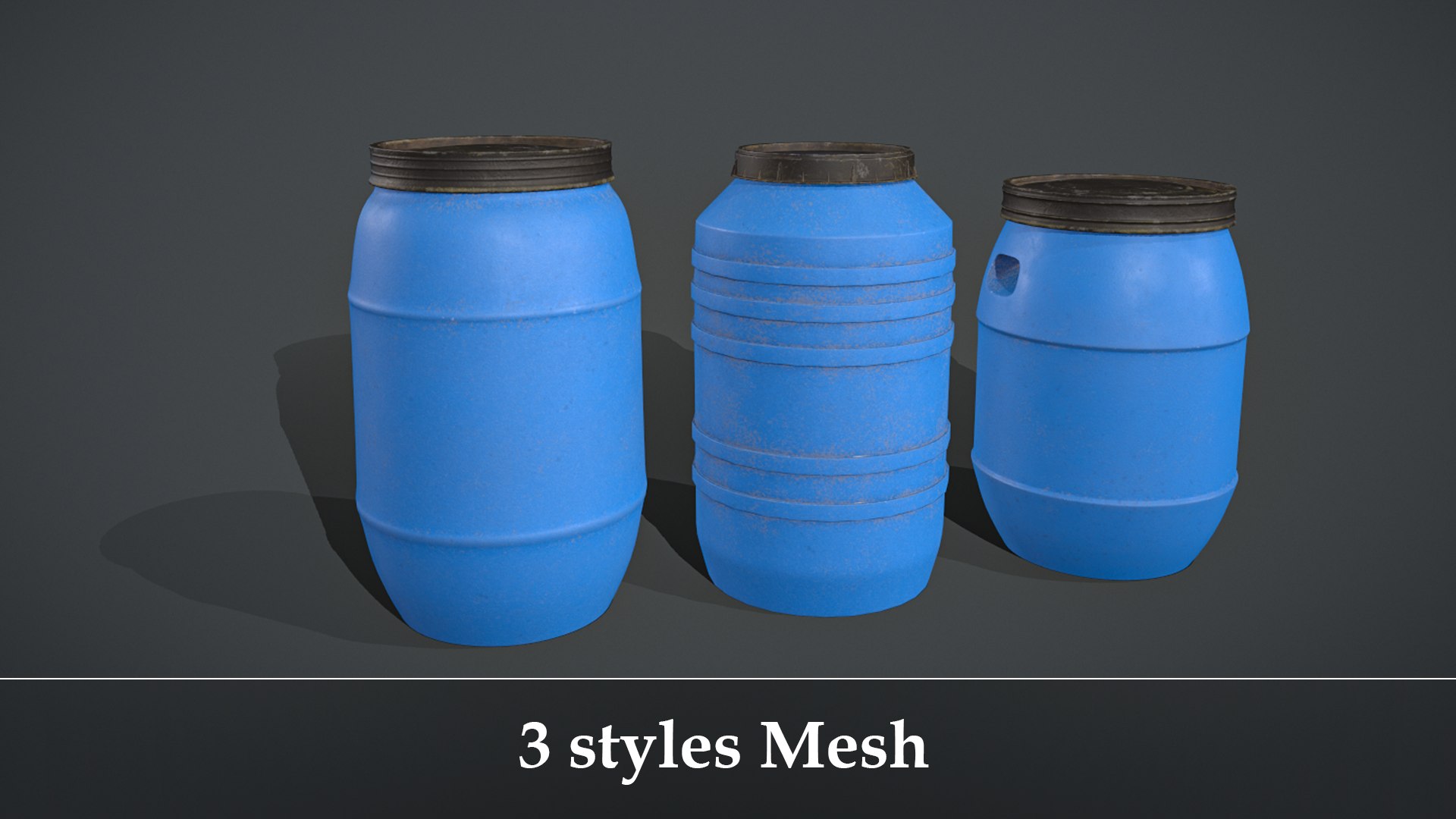 Plastic Barrels Model - TurboSquid 1787885