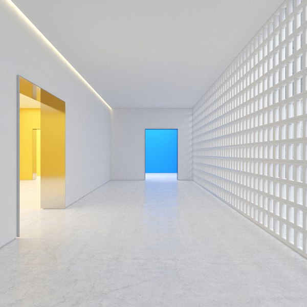 3D hallway light realistic model - TurboSquid 1180079