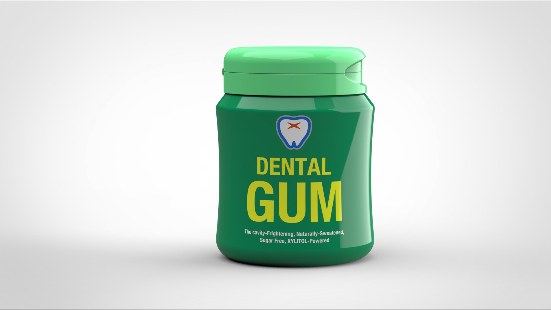 Gum Bottle 3D Model - TurboSquid 1671930