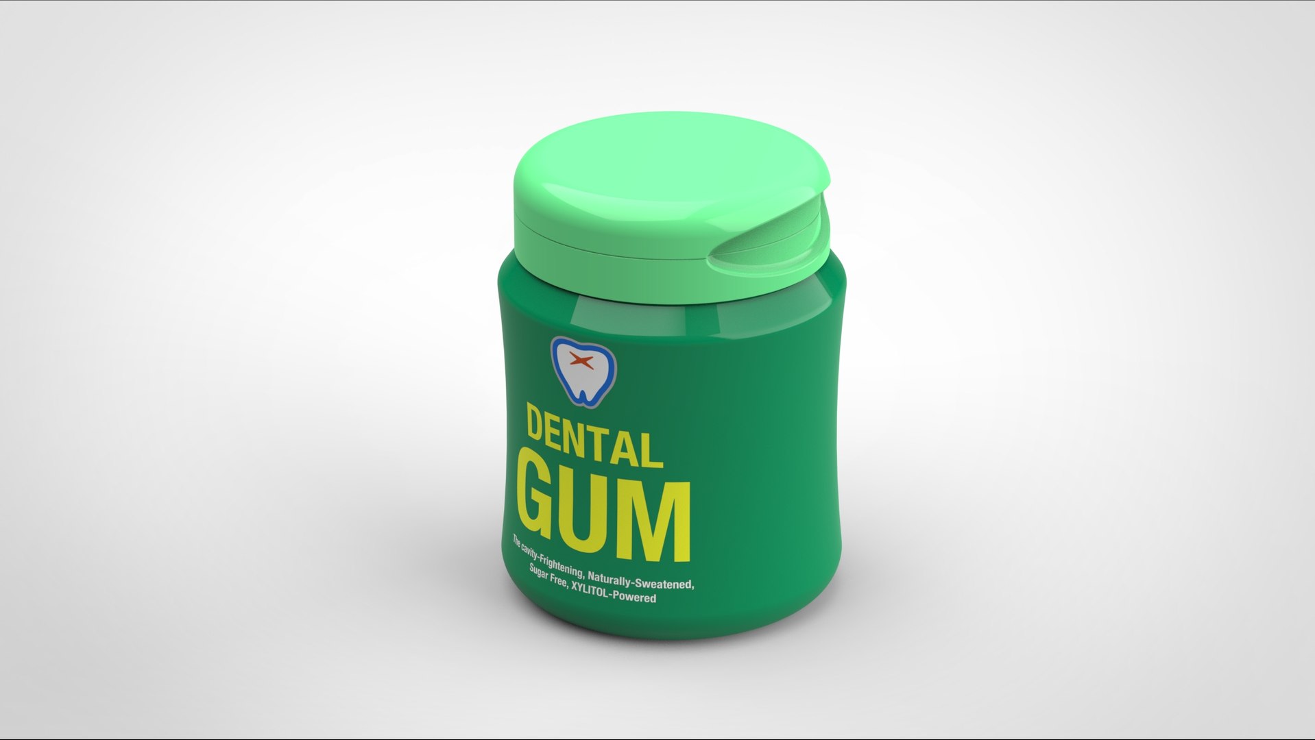 Gum Bottle 3D Model - TurboSquid 1671930