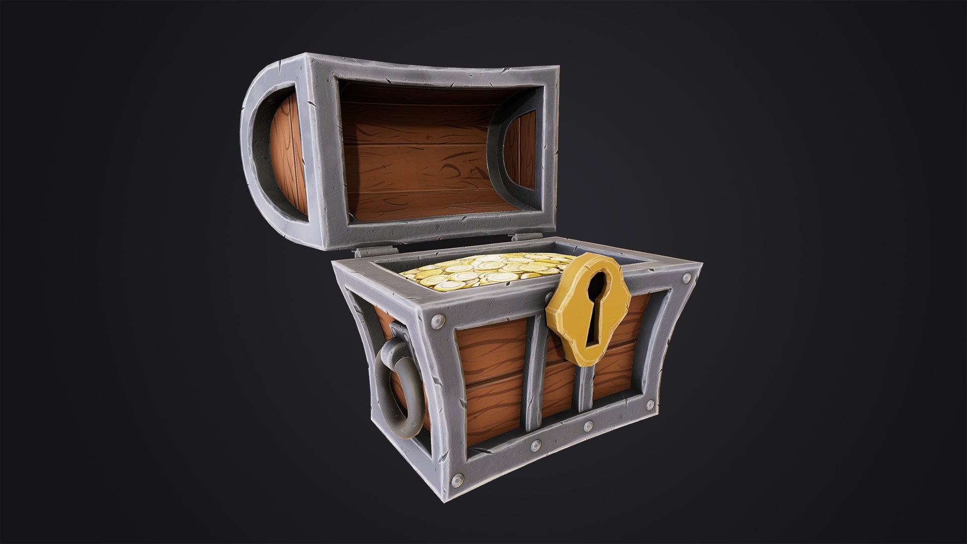 3D Stylized Chest - TurboSquid 1713000