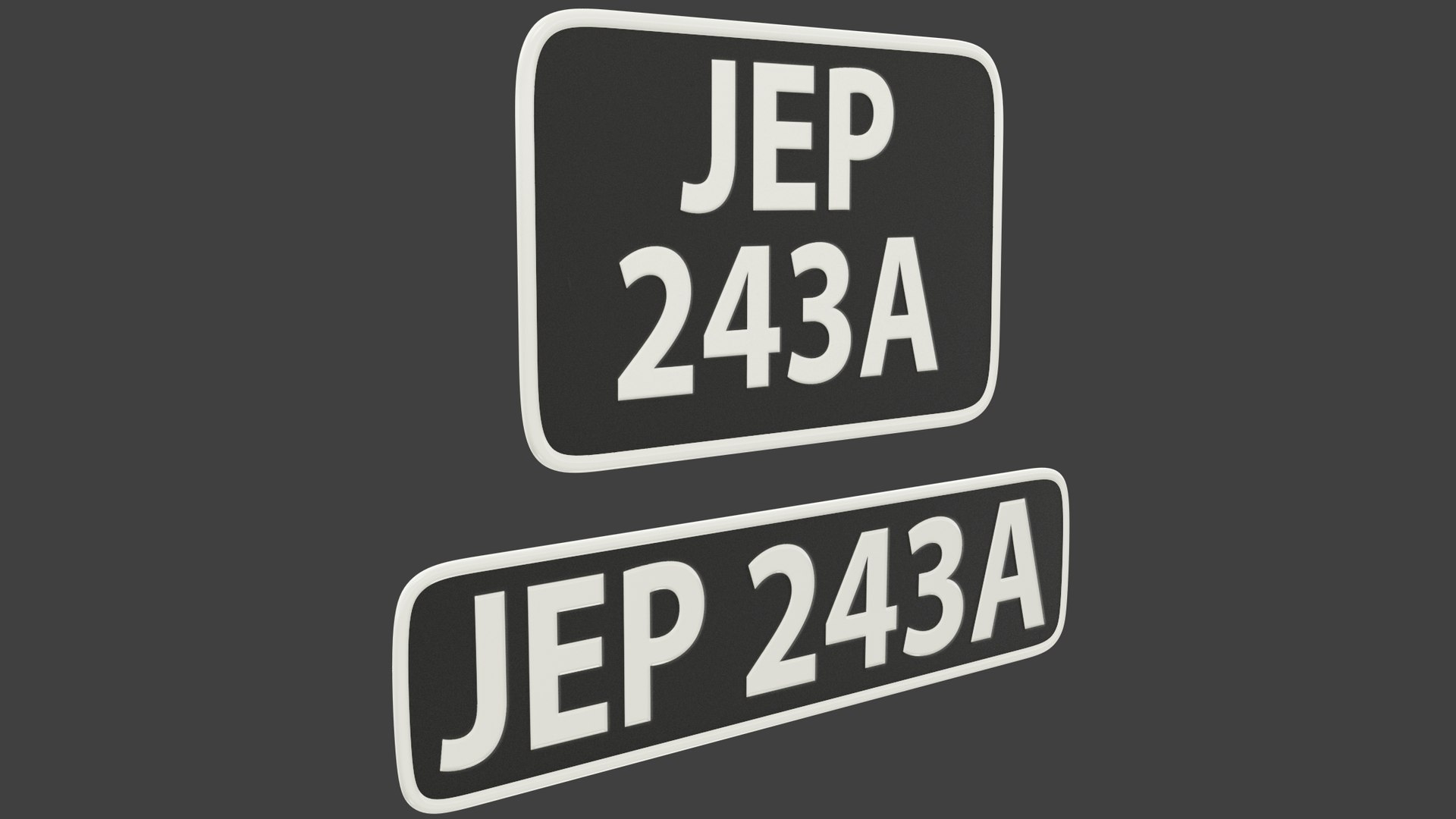 3D Retro Car License Plates Collection V2 Model - TurboSquid 2065413