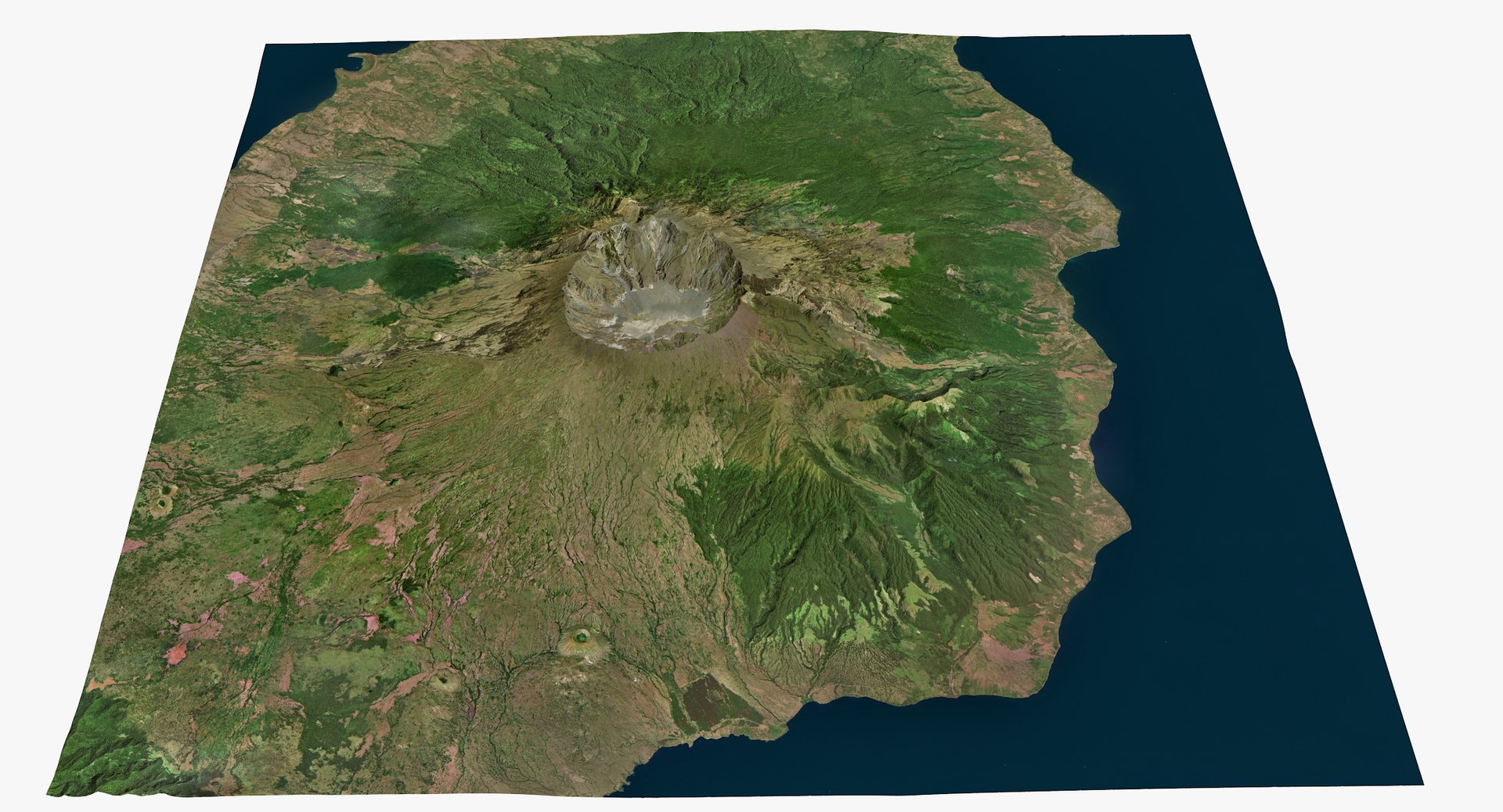 3D Old Volcano Tambora - TurboSquid 1283105