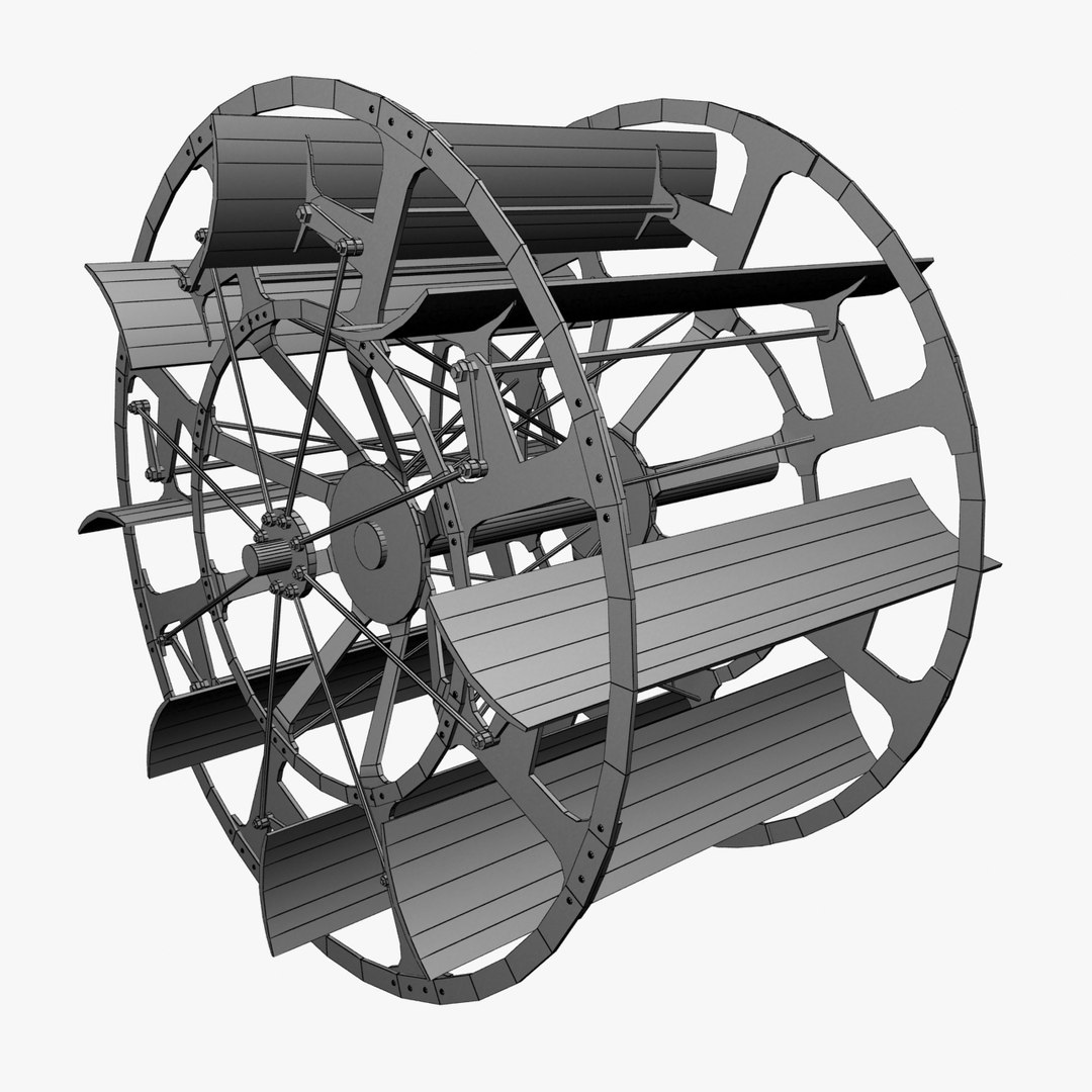 3D paddle wheel - TurboSquid 1217974