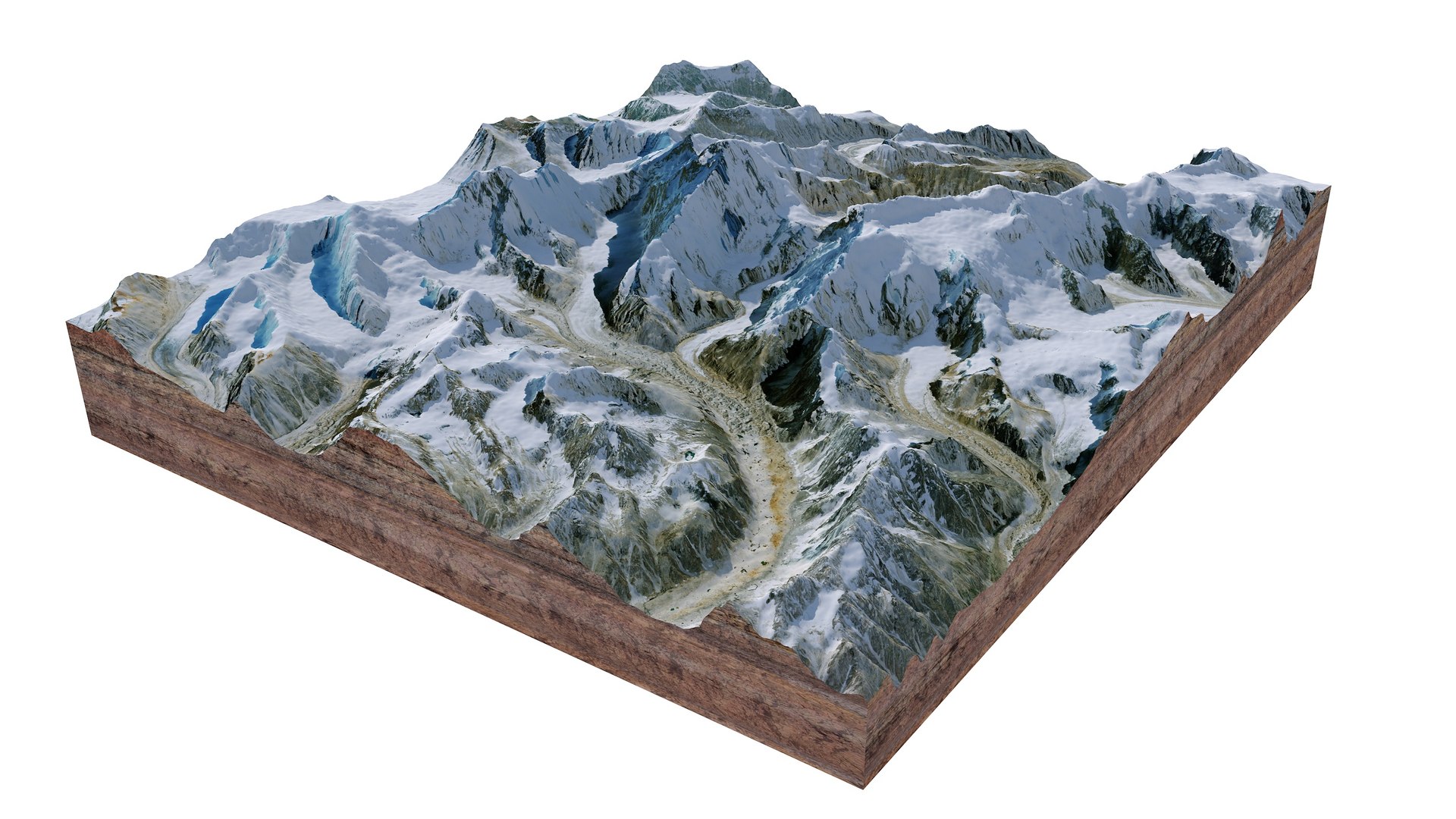 Kamet Mountain Uttarakhand India 3D - TurboSquid 2061705