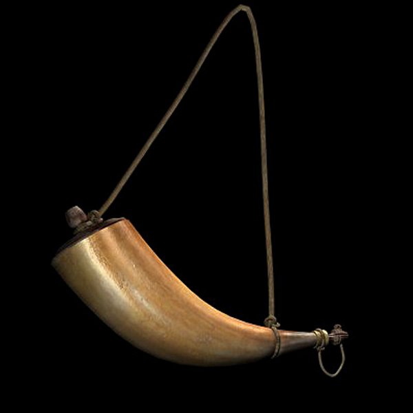 Gun Powder Horn 3D Models for Download | TurboSquid