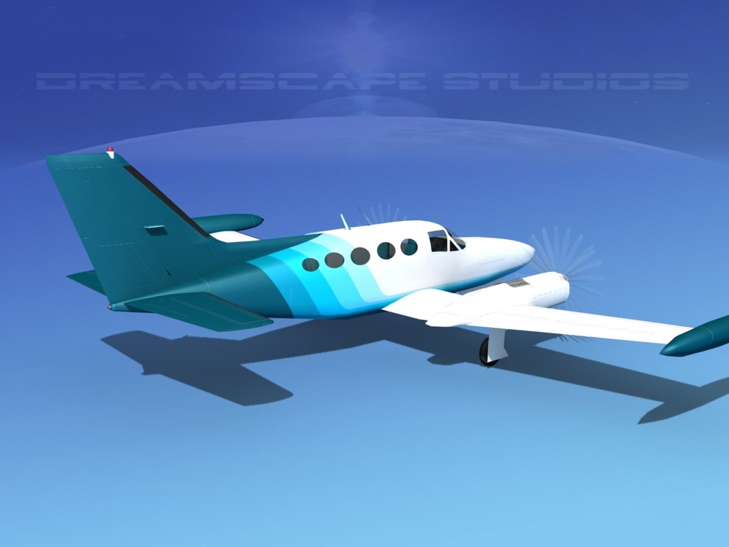 Cockpit Cessna 414 Chancellor Max