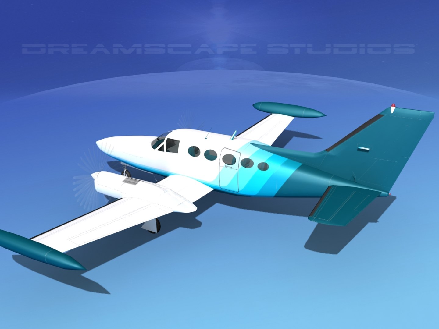 Cockpit Cessna 414 Chancellor Max