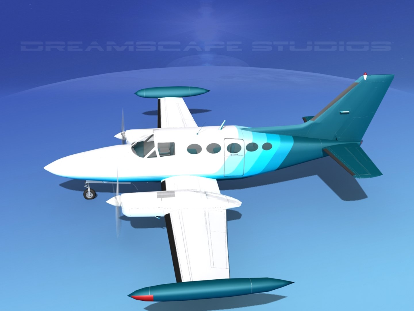 Cockpit Cessna 414 Chancellor Max