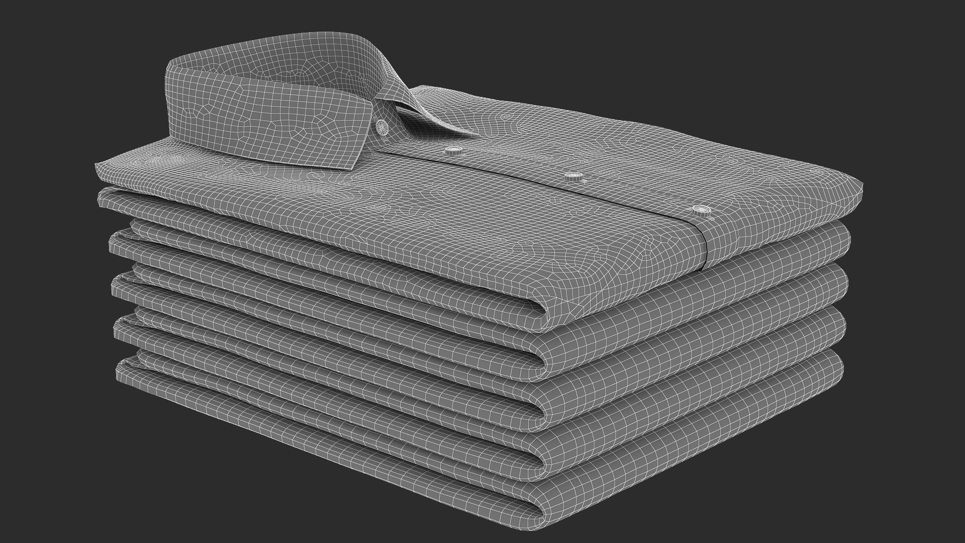 Folded Shirt Stack Model - TurboSquid 2003616