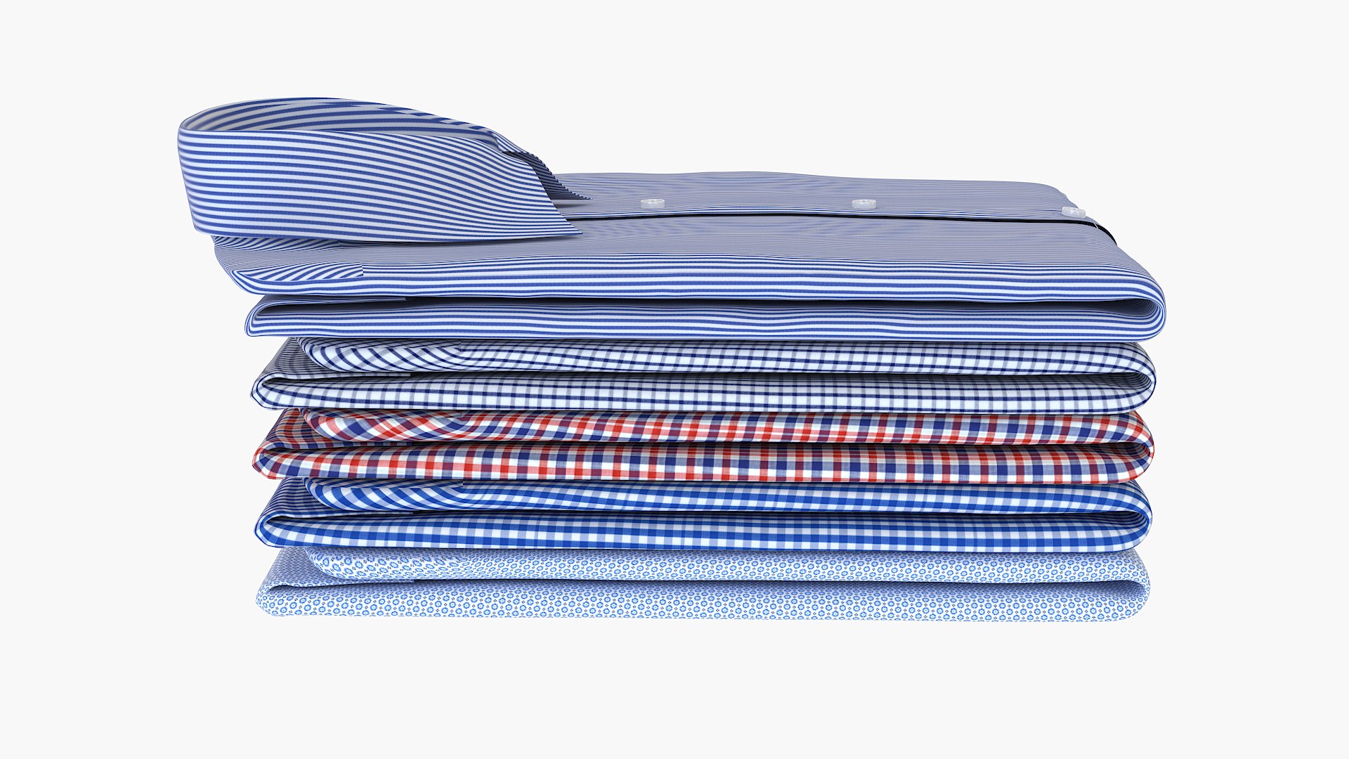 Folded Shirt Stack Model - TurboSquid 2003616
