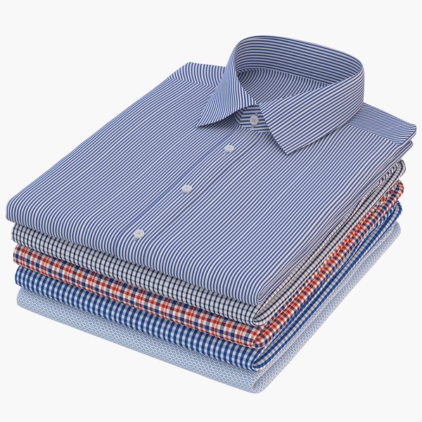 Folded Shirt Stack model - TurboSquid 2003616