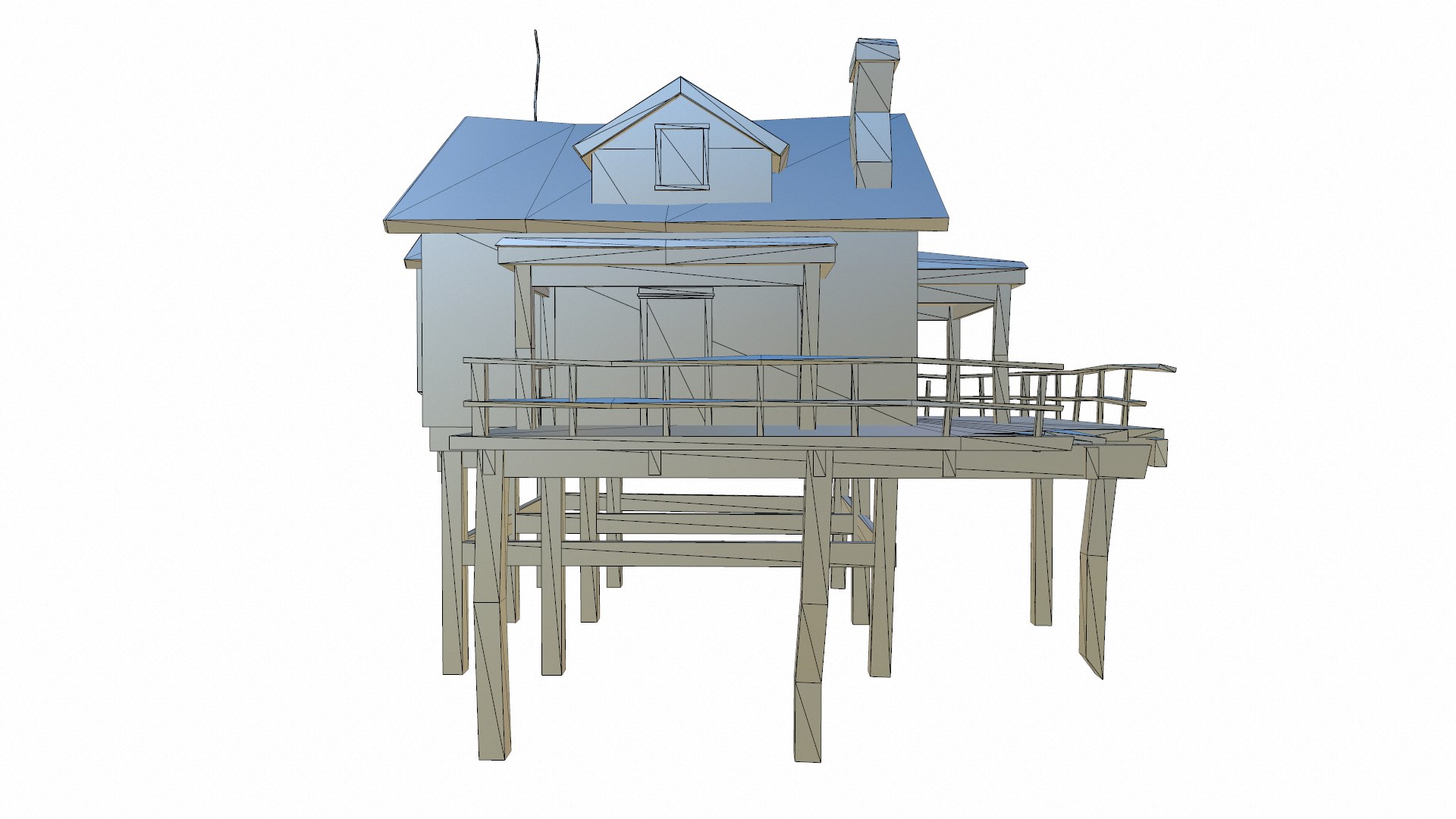 Free Cliff House 3D Model - TurboSquid 1593683
