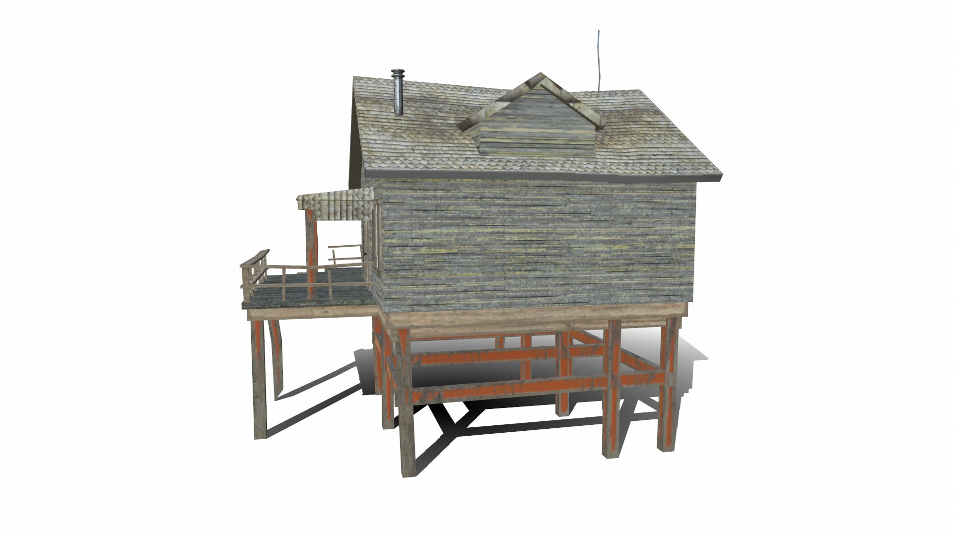 Free Cliff House 3D Model - TurboSquid 1593683