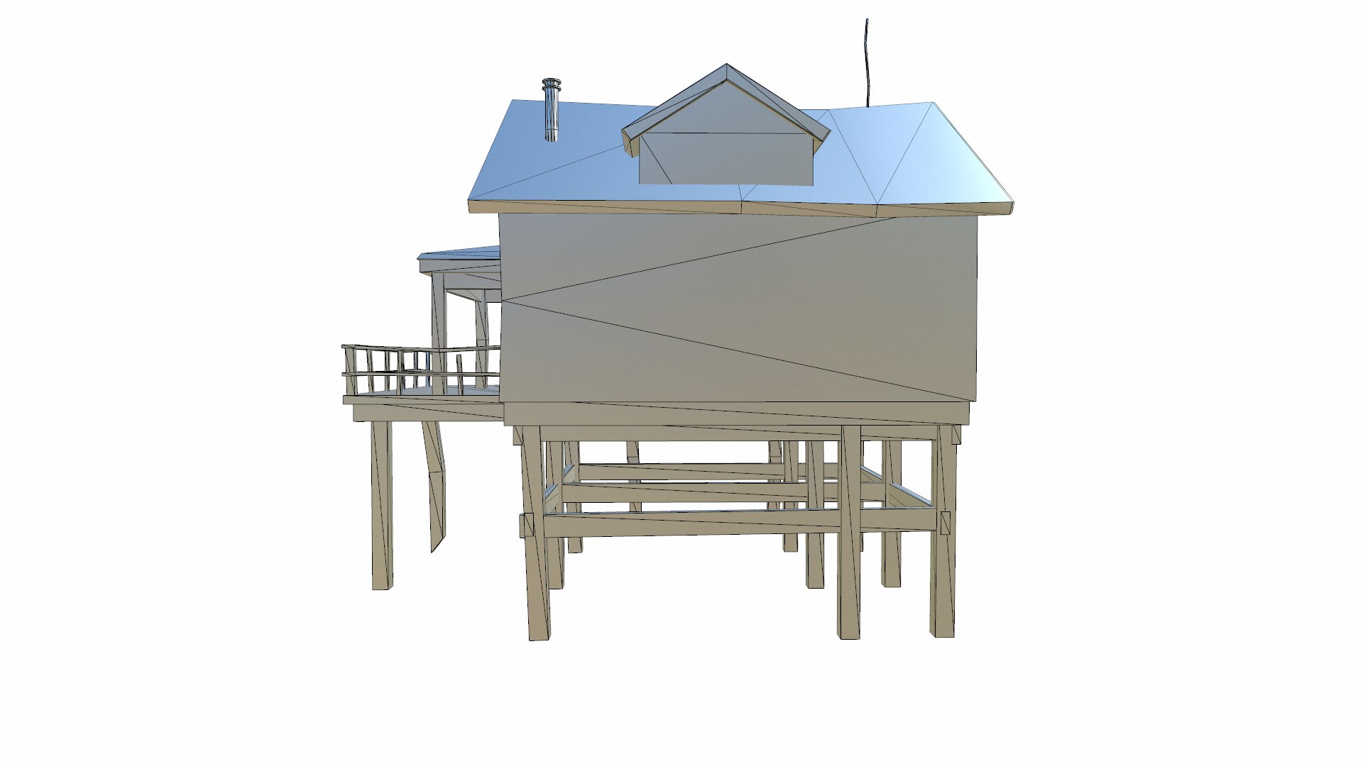 Free Cliff House 3D Model - TurboSquid 1593683