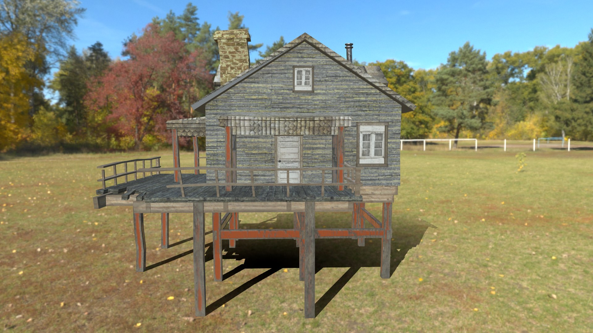 Free Cliff House 3D Model - TurboSquid 1593683