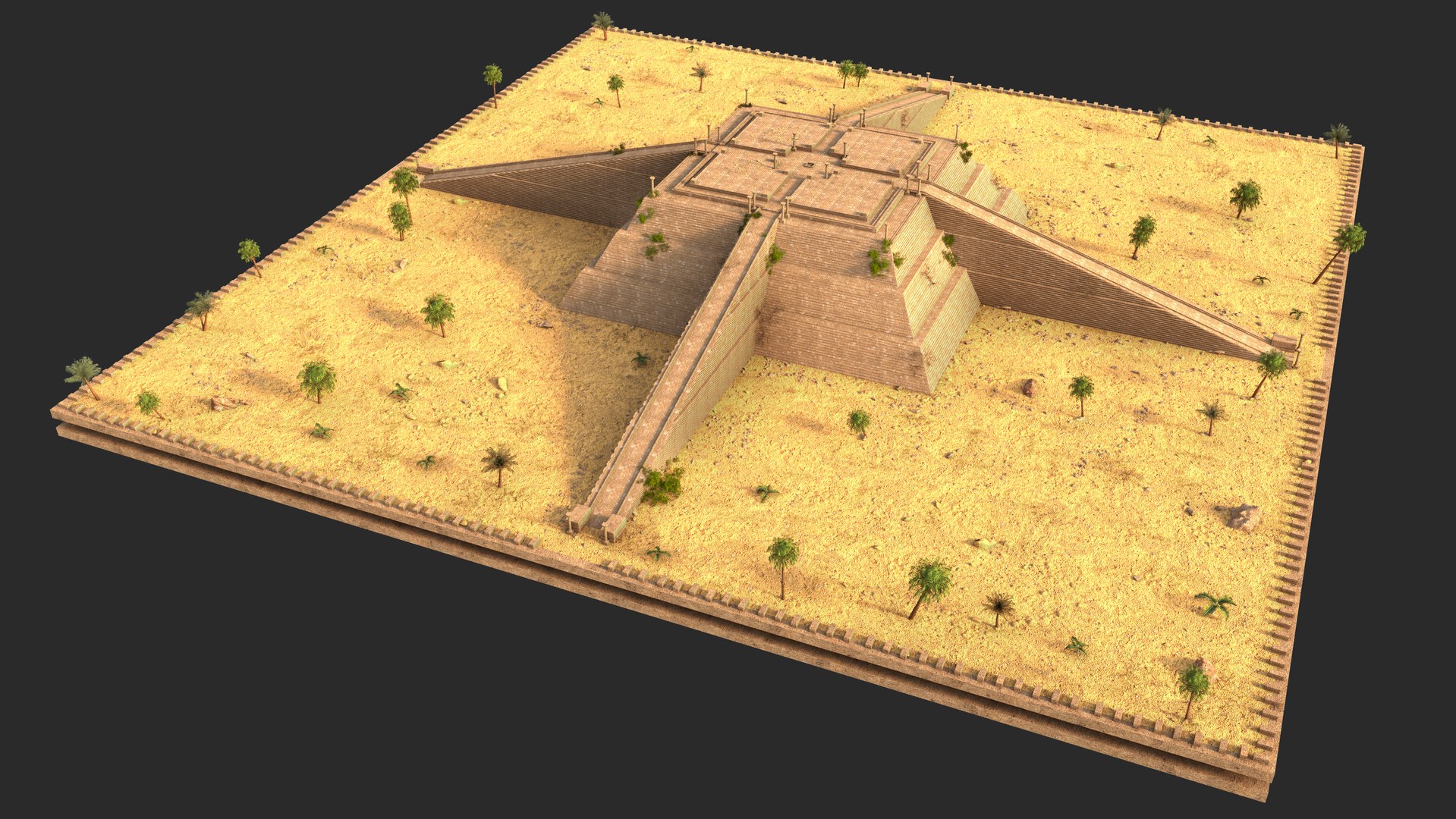 3D Licht The Pyramid Of Sesostris Environment - TurboSquid 2335267