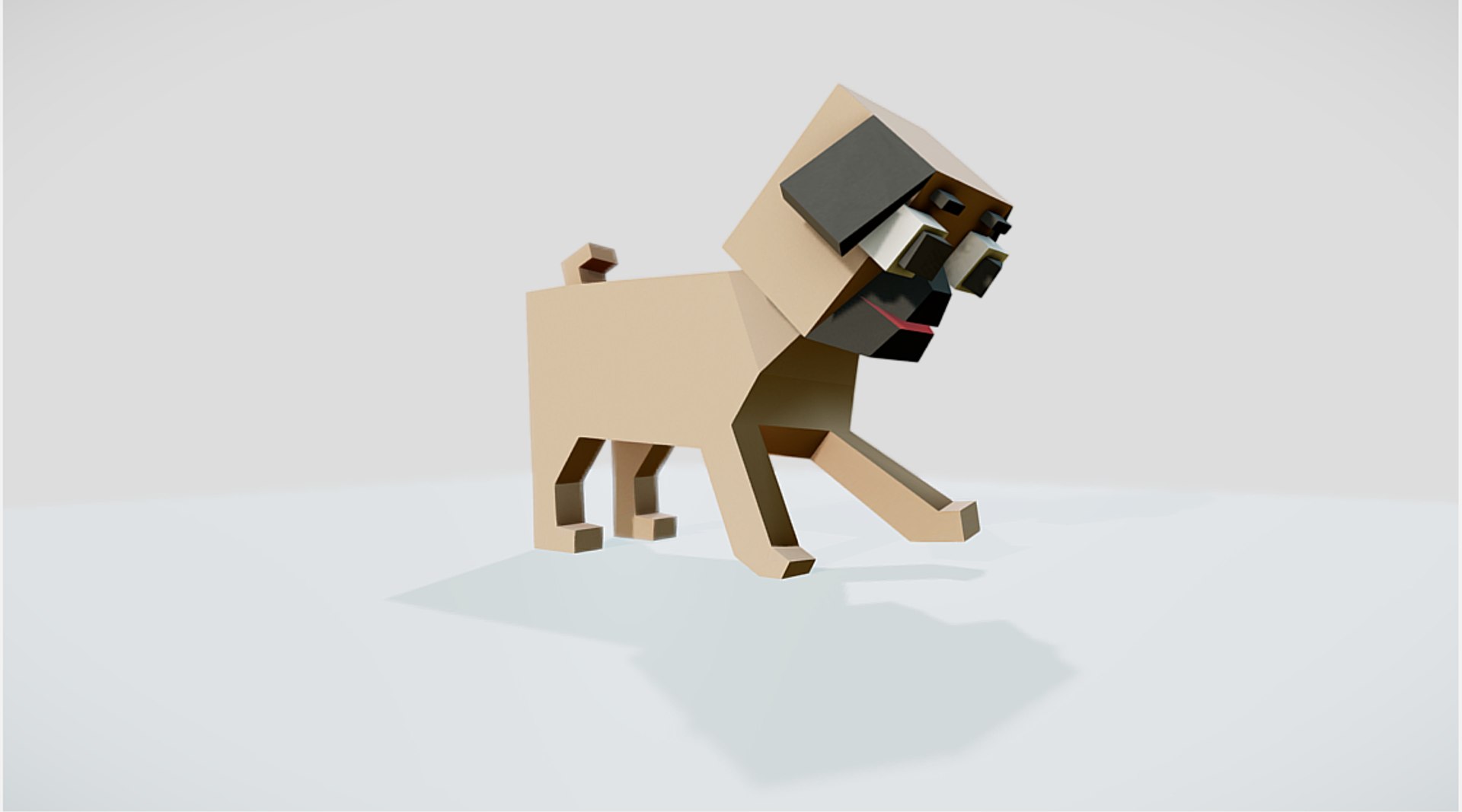 3D Model Simple Pug Animations - TurboSquid 1510863