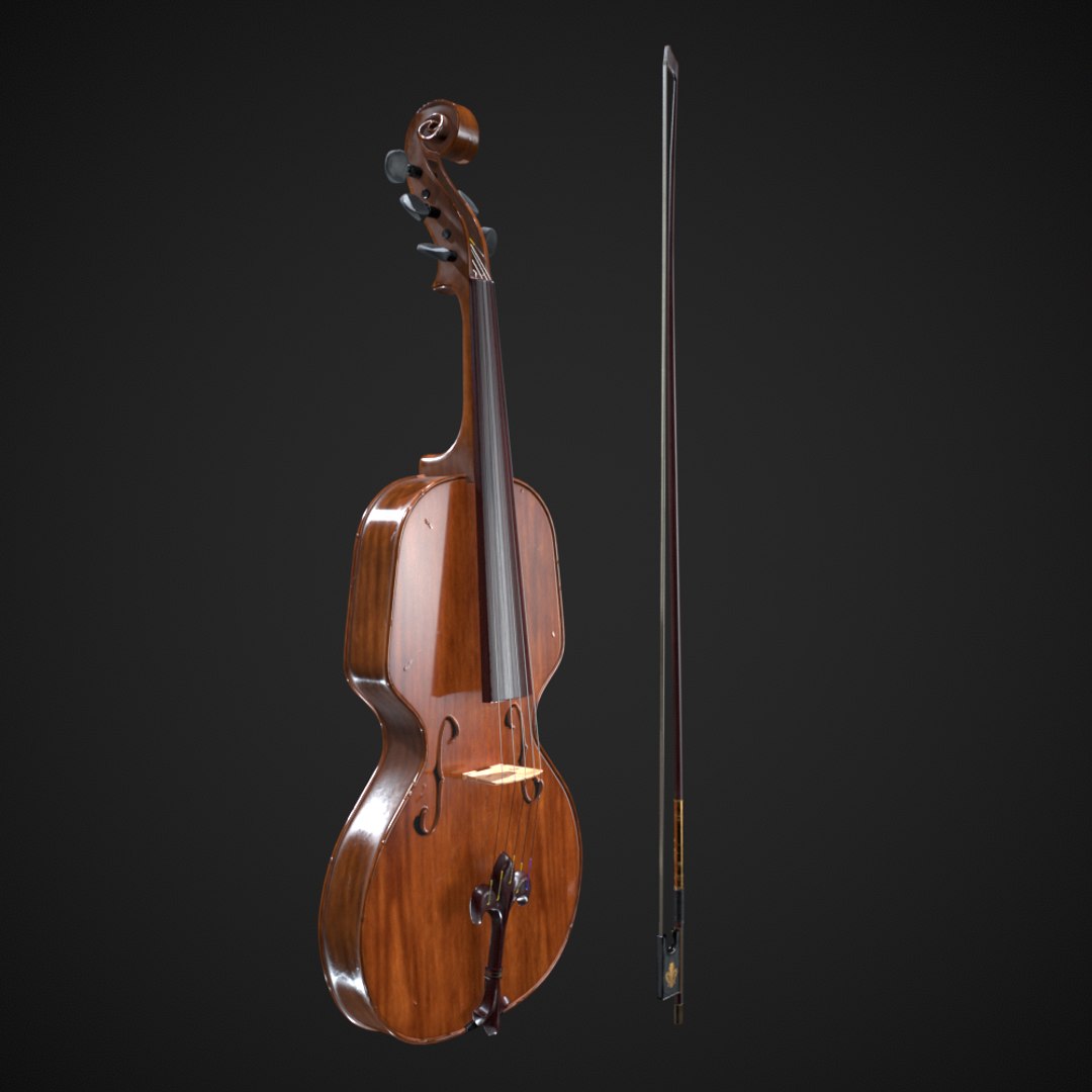3D Violin FM Ashley 5 String Music Instrument Low-poly - TurboSquid 2234058