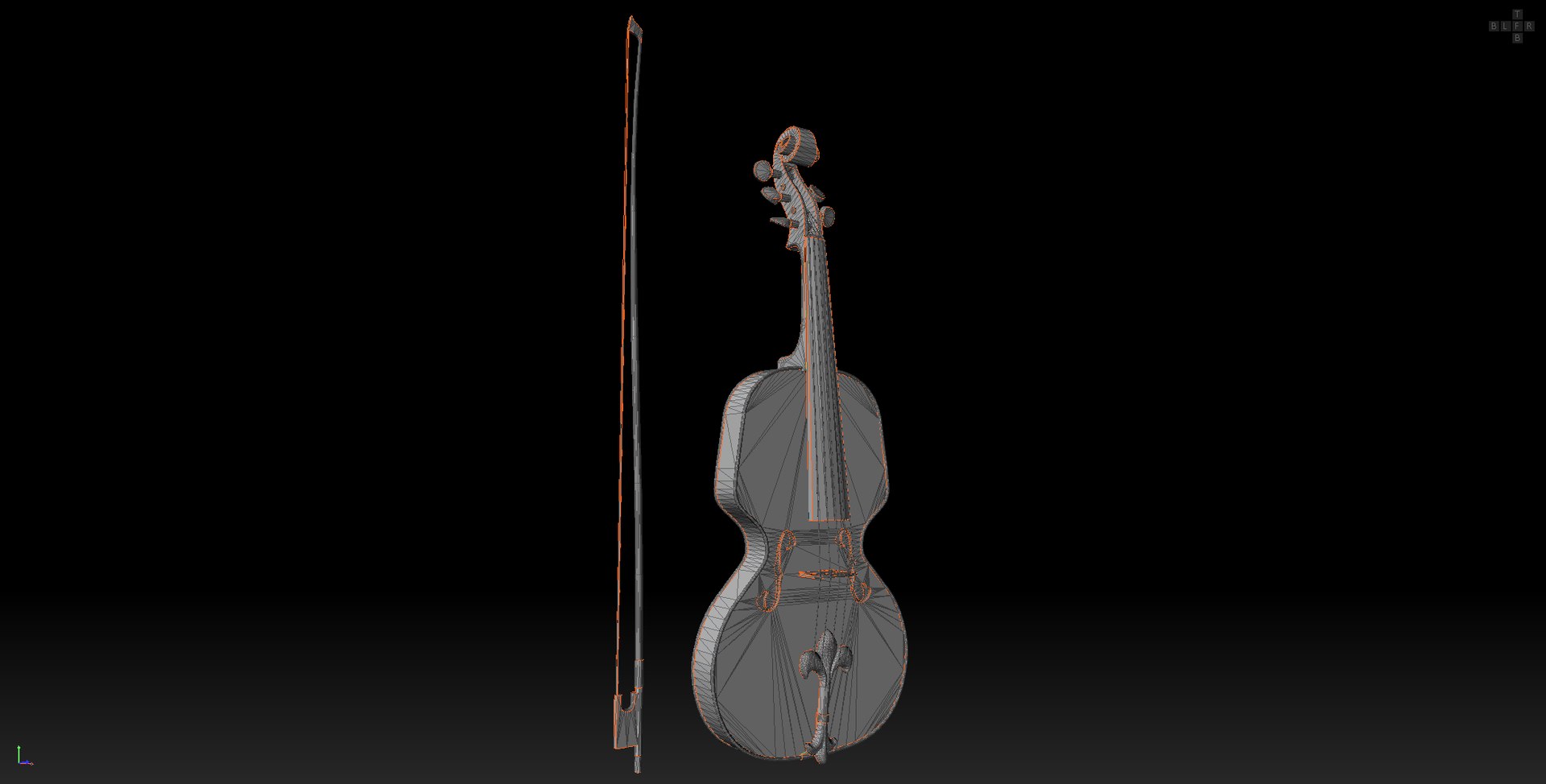 3D Violin FM Ashley 5 String Music Instrument Low-poly - TurboSquid 2234058