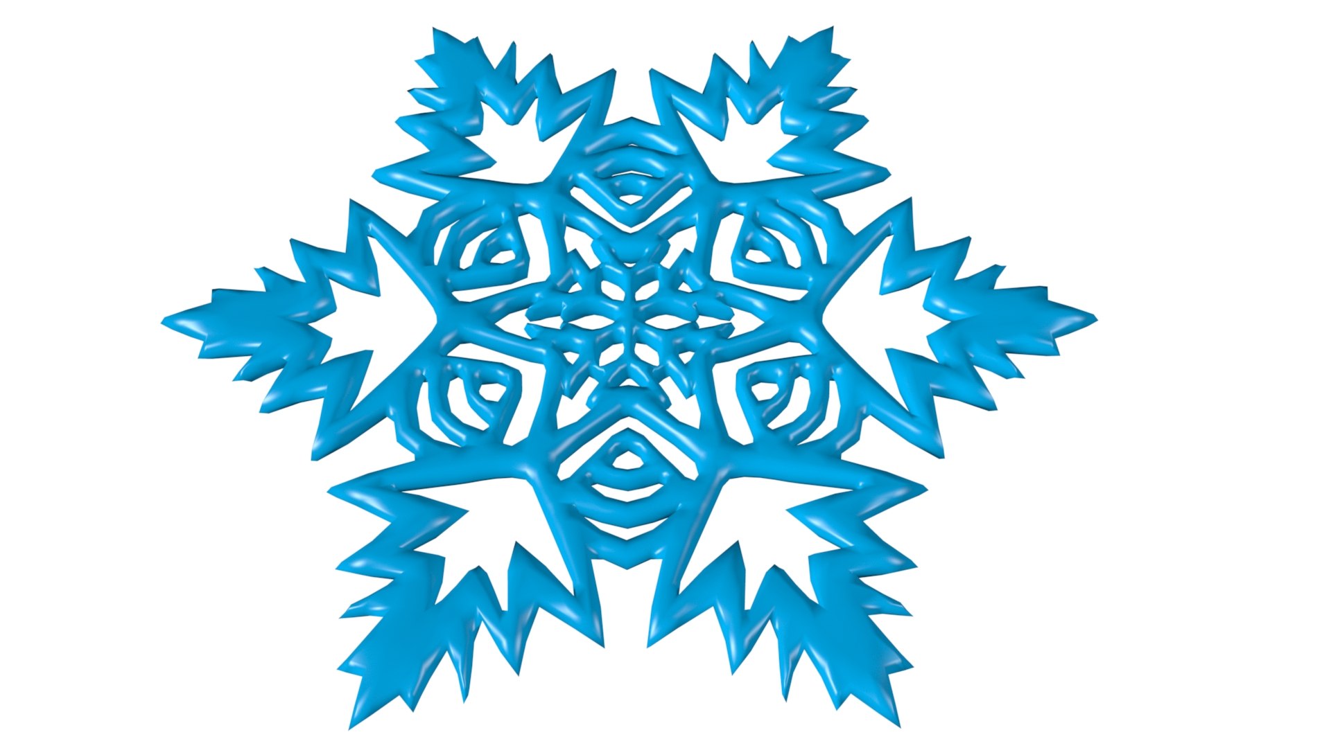 Snowflake Snow Flake 3ds