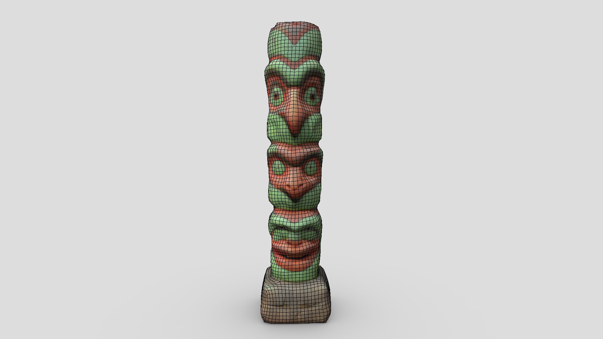 3D Totem Pole Model - TurboSquid 2227698