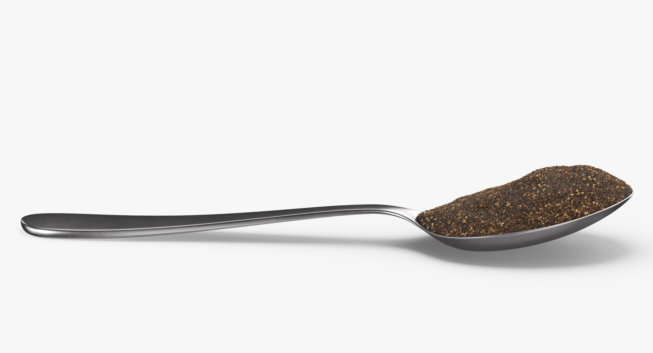 Modello 3D Cucchiaio d'acciaio pieno di pepe - TurboSquid 1549499