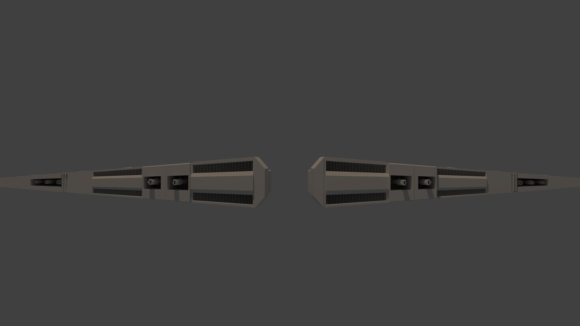 free blend model spaceship wings