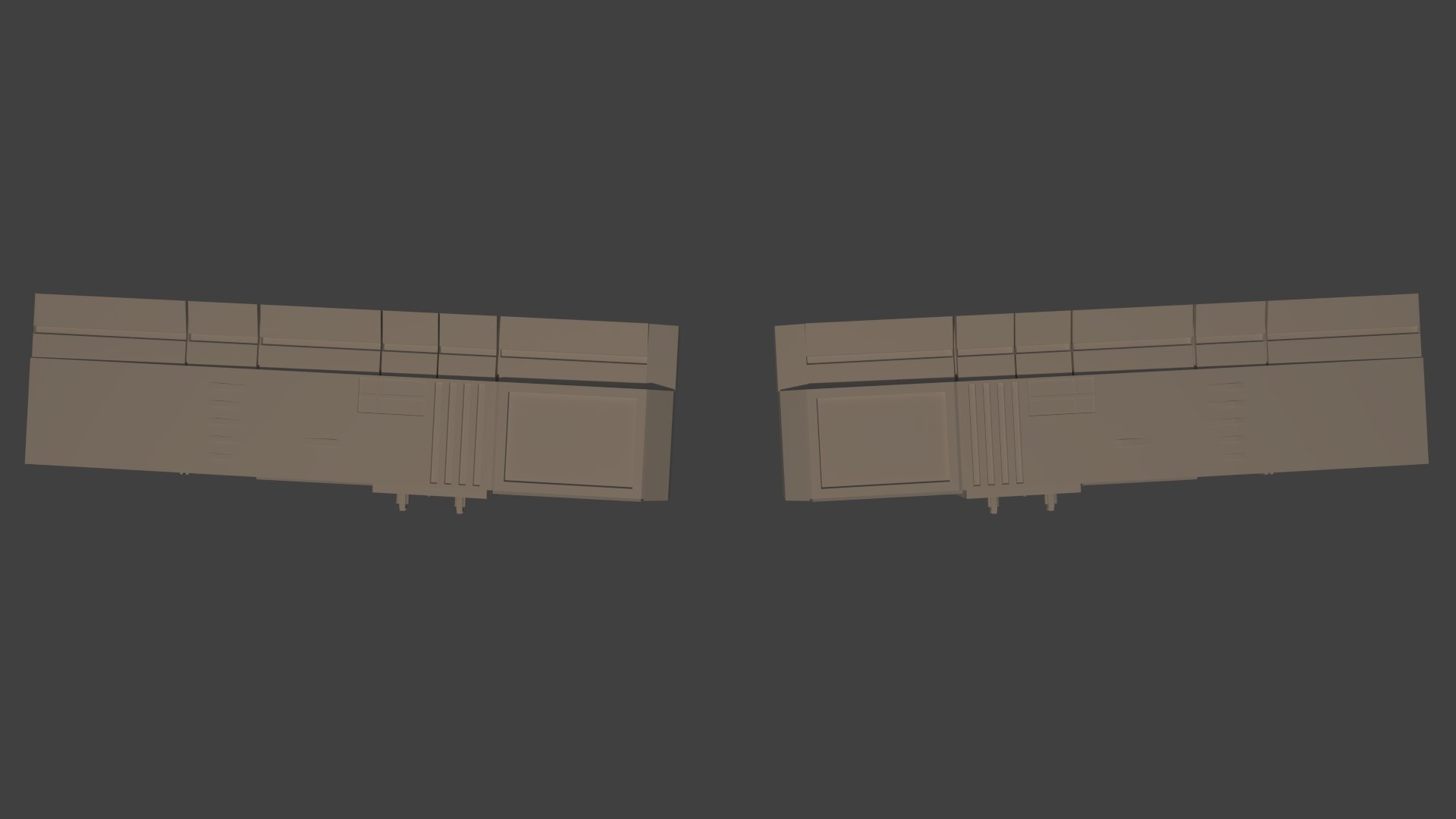 Free Blend Model Spaceship Wings