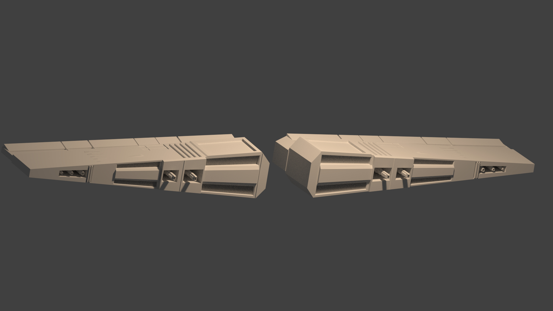 Free Blend Model Spaceship Wings