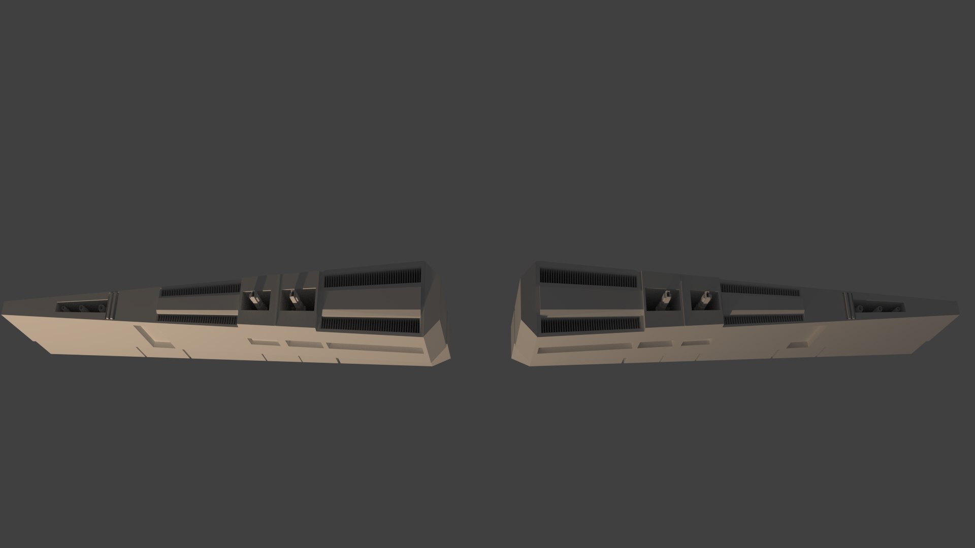 Free Blend Model Spaceship Wings